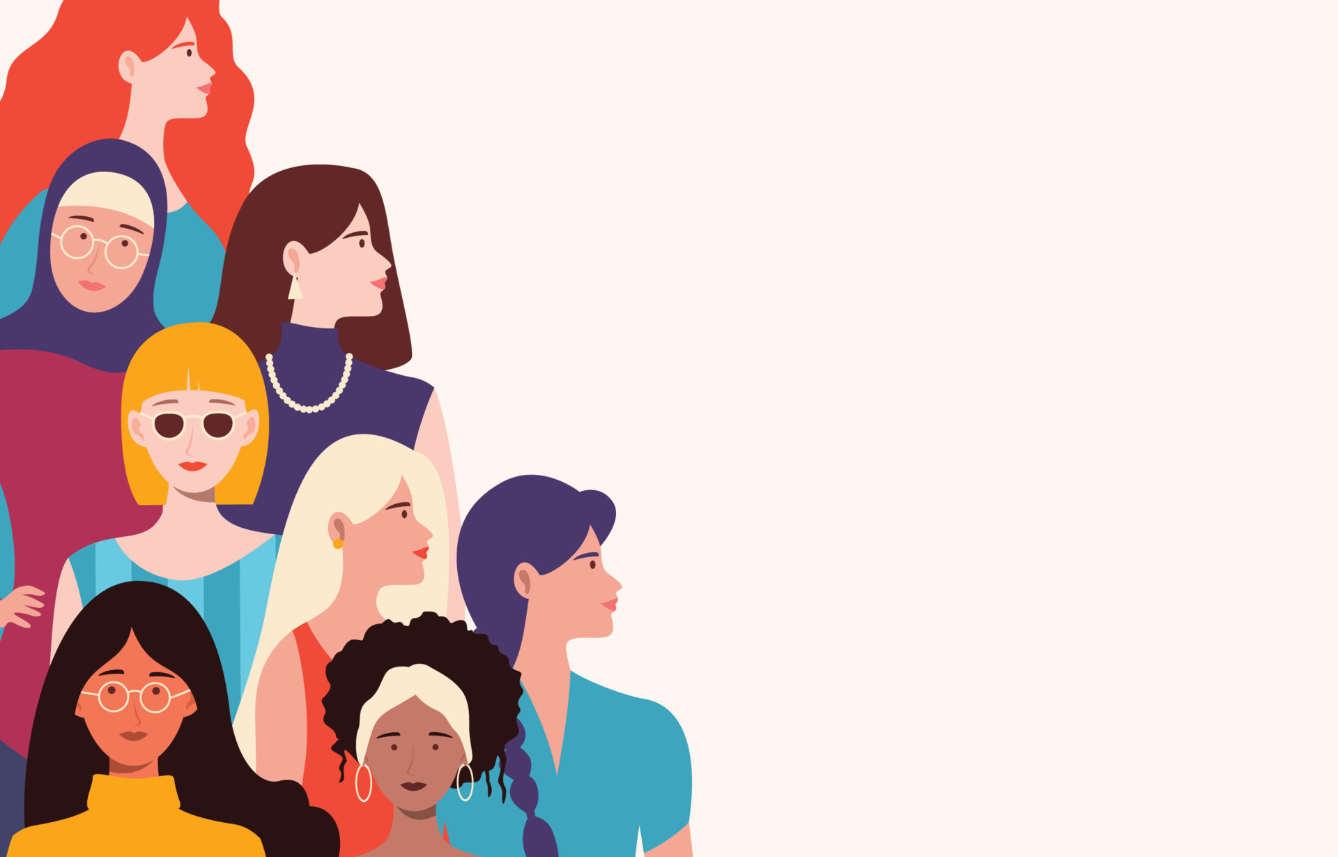 Colorful Multiracial Women Background 8601715 Vector Art at Vecteezy Colorful Multiracial Women Background 8601715 Vector Art at Vecteezy