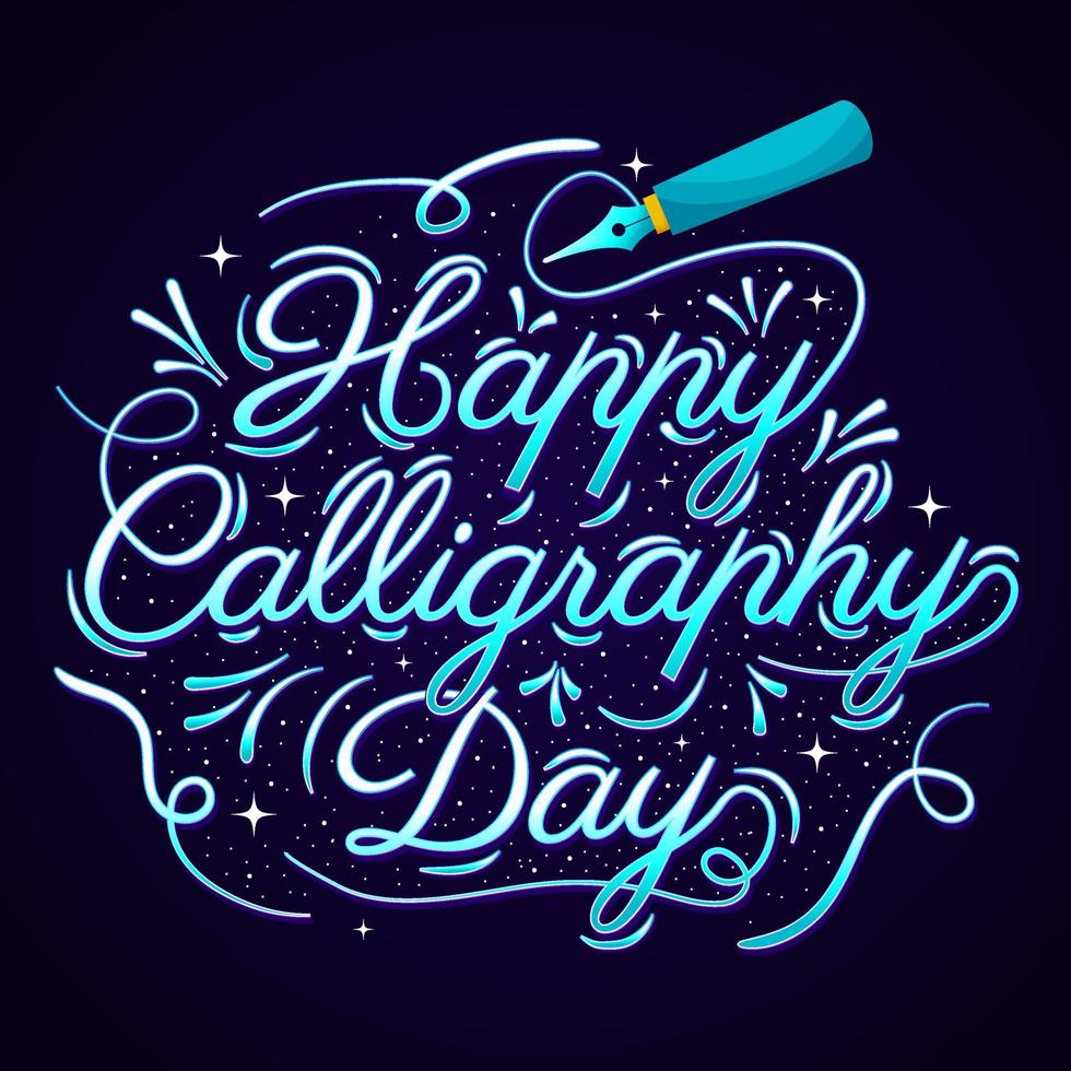 Calligraphy Day Concept 8604808 Vector Art at Vecteezy