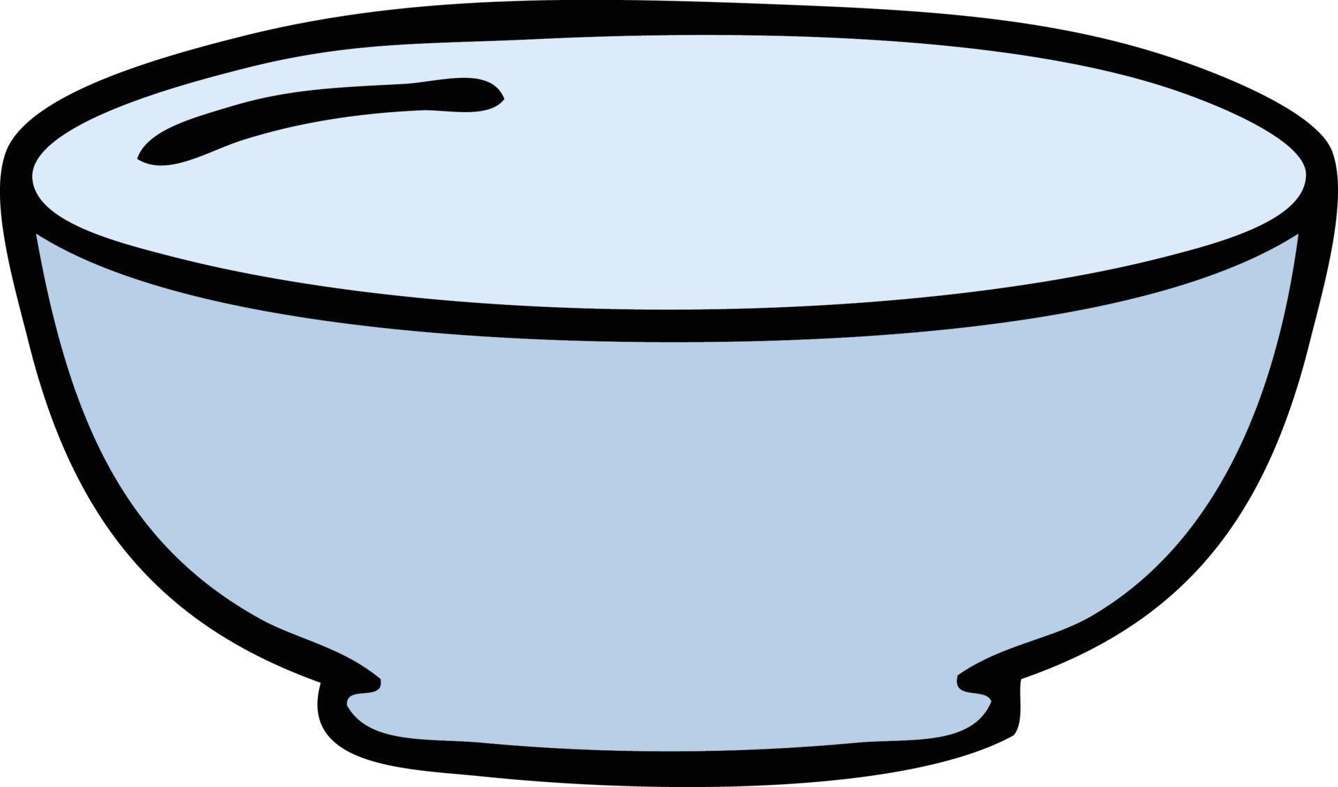 quirky hand drawn cartoon bowl 8606610 Vector Art at Vecteezy