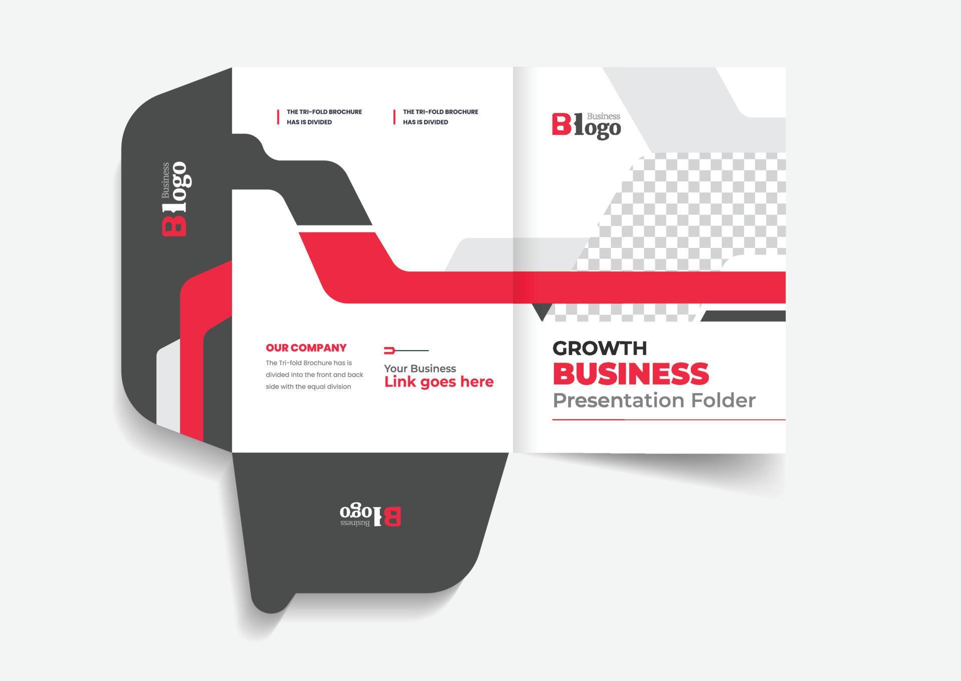 Business folder for files, design. The layout is for posting ...