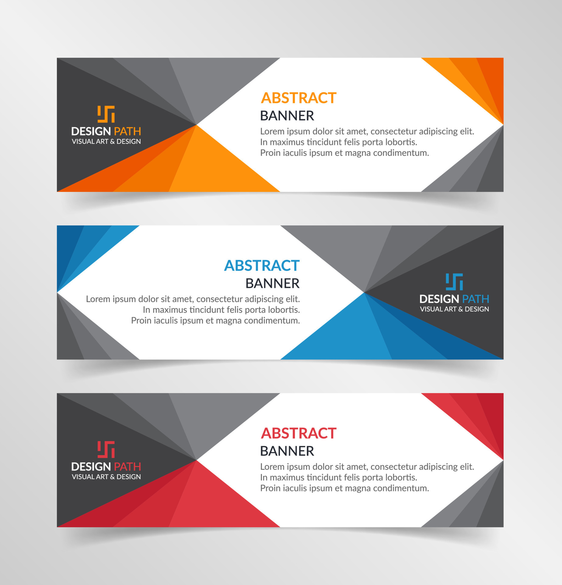 Vector abstract design modern banner web template 8610451 Vector Art at ...