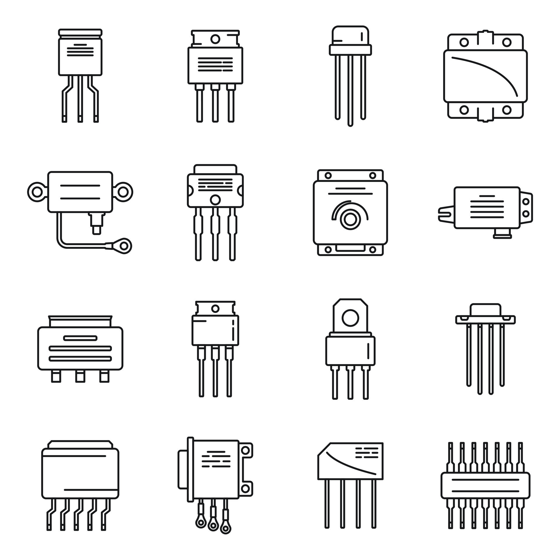 Voltage regulator icons set outline vector. Battery argon 8630547 ... Voltage regulator icons set outline vector. Battery argon 8630547 ...