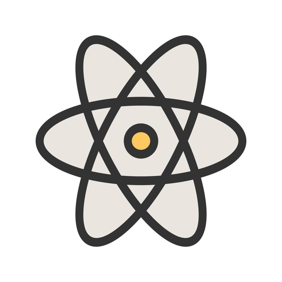 Atom Filled Line Icon 8642483 Vector Art at Vecteezy
