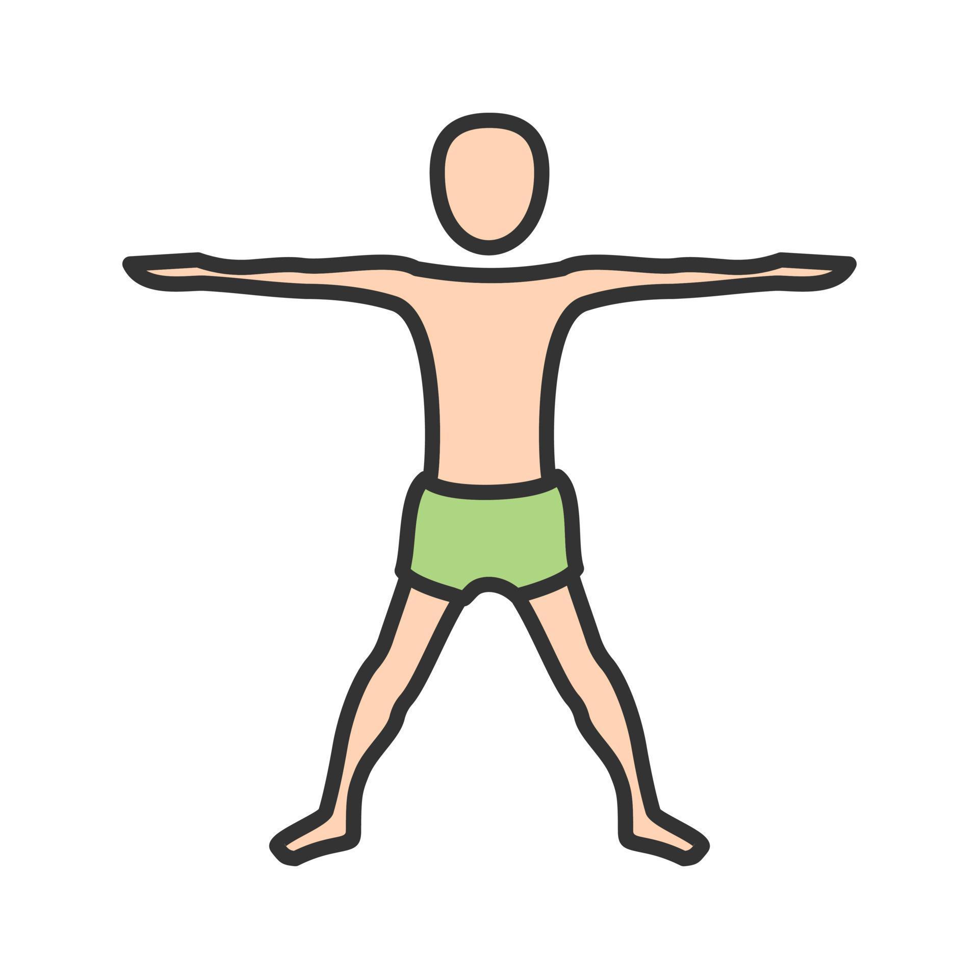 Extended Pose Filled Line Icon 8644343 Vector Art at Vecteezy