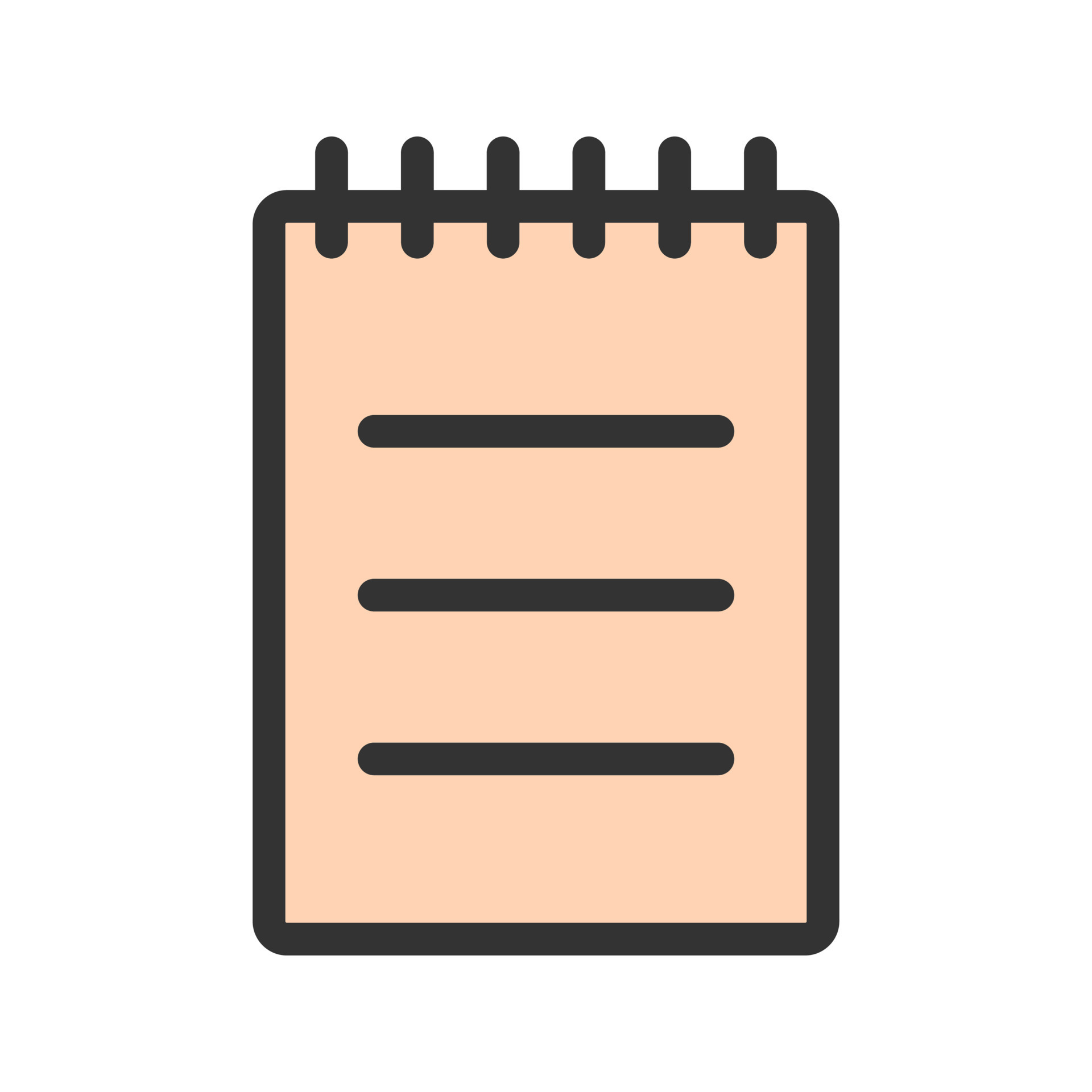 icono de línea llena de bloc de notas 8646118 Vector en Vecteezy