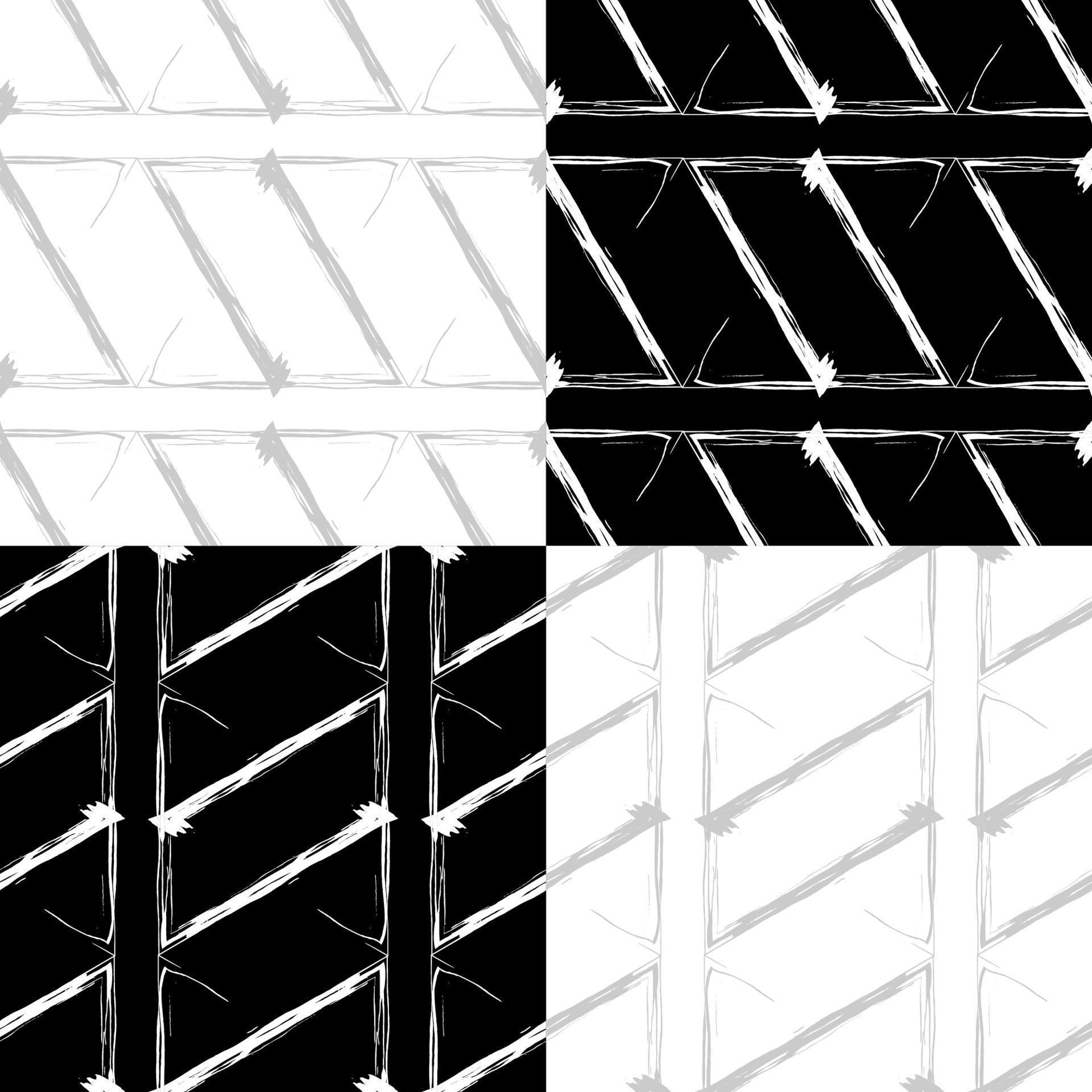 original seamless geometric pattern of gray lines on a white and black ...