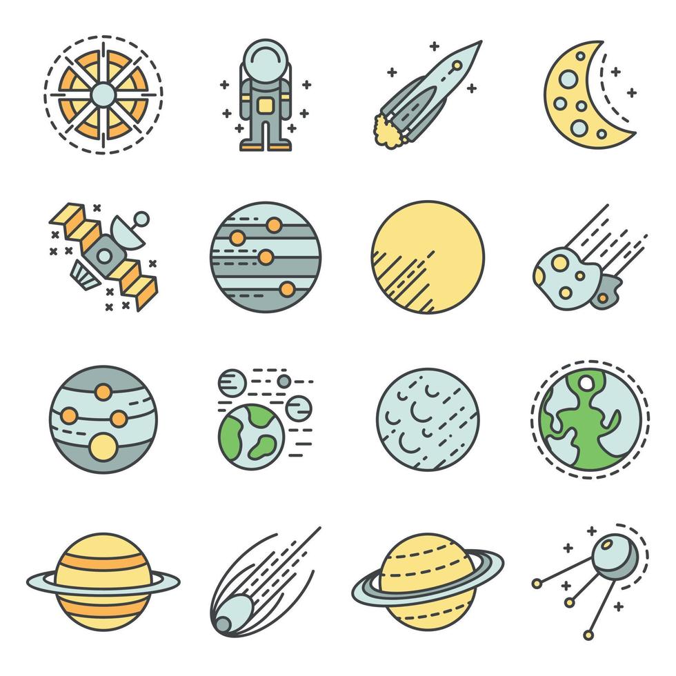 Planets icon set, outline style 8658531 Vector Art at Vecteezy Planets icon set, outline style 8658531 Vector Art at Vecteezy