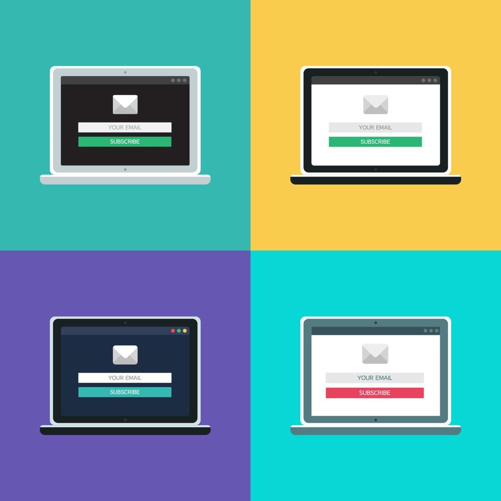 Web Template of Computer Email Form 8673918 Vector Art at Vecteezy