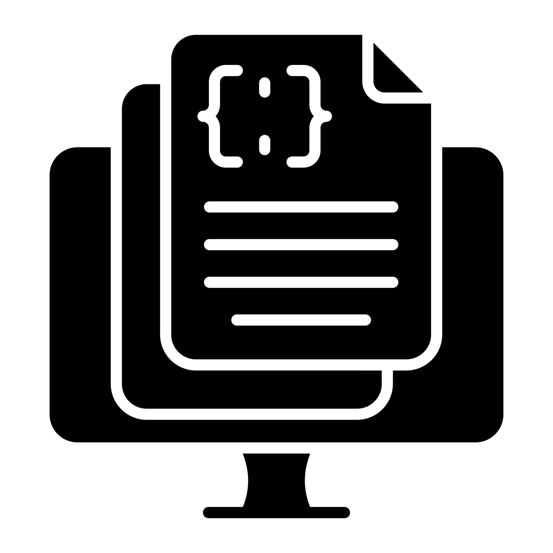 Programming Notes Glyph Icon 8677283 Vector Art at Vecteezy