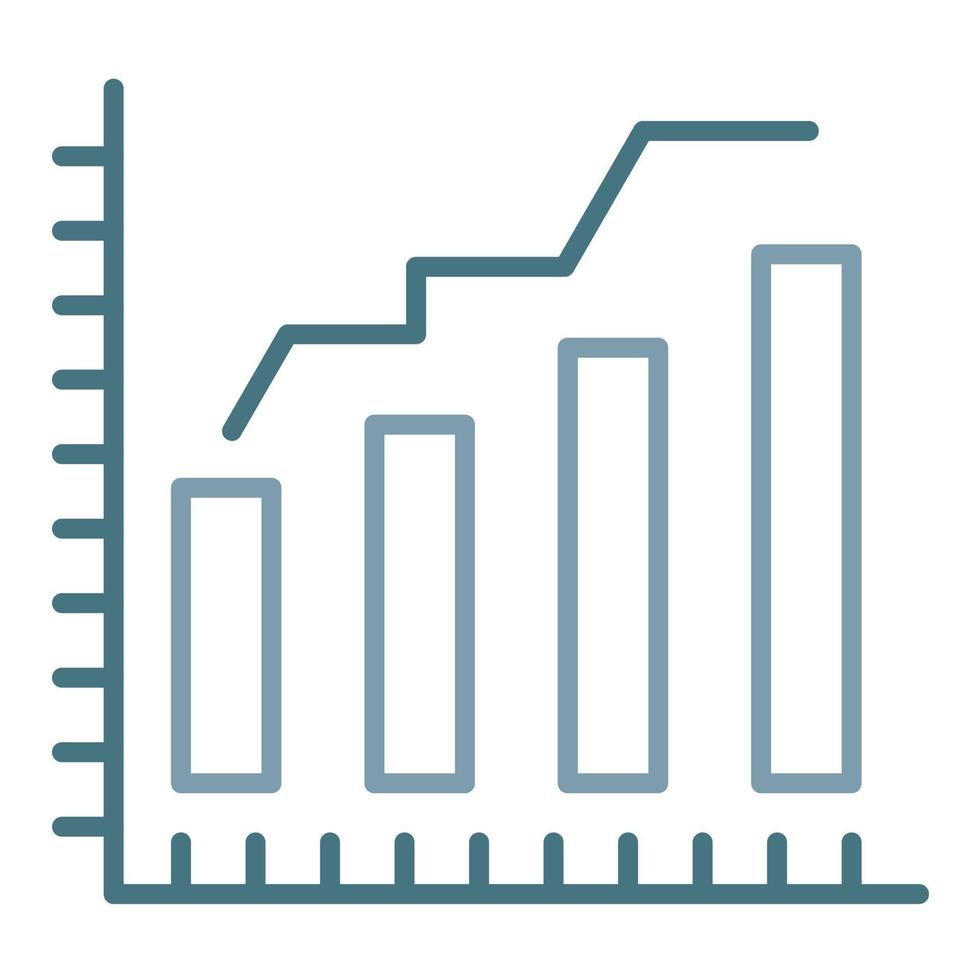 Graph Line Two Color Icon 8678597 Vector Art at Vecteezy