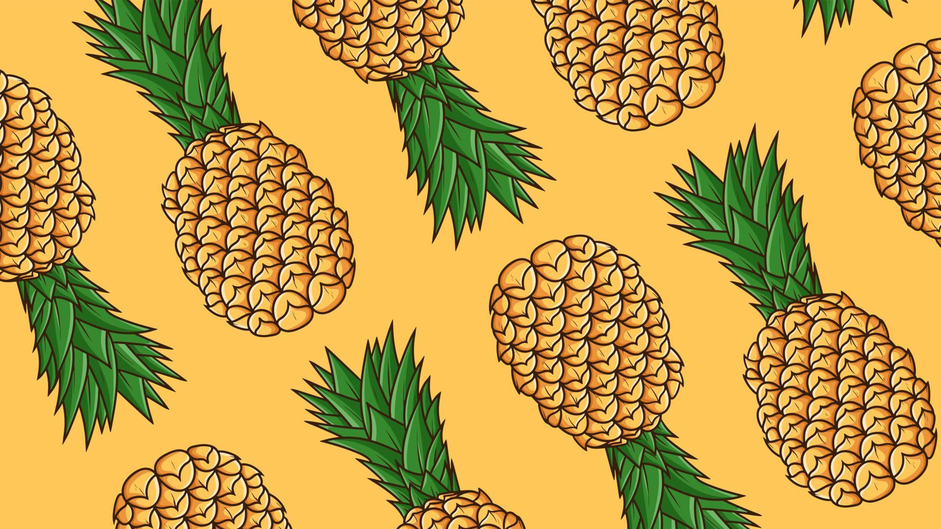 Pineapple Background Pattern Vector Isolated 8693285 Vector Art at Vecteezy