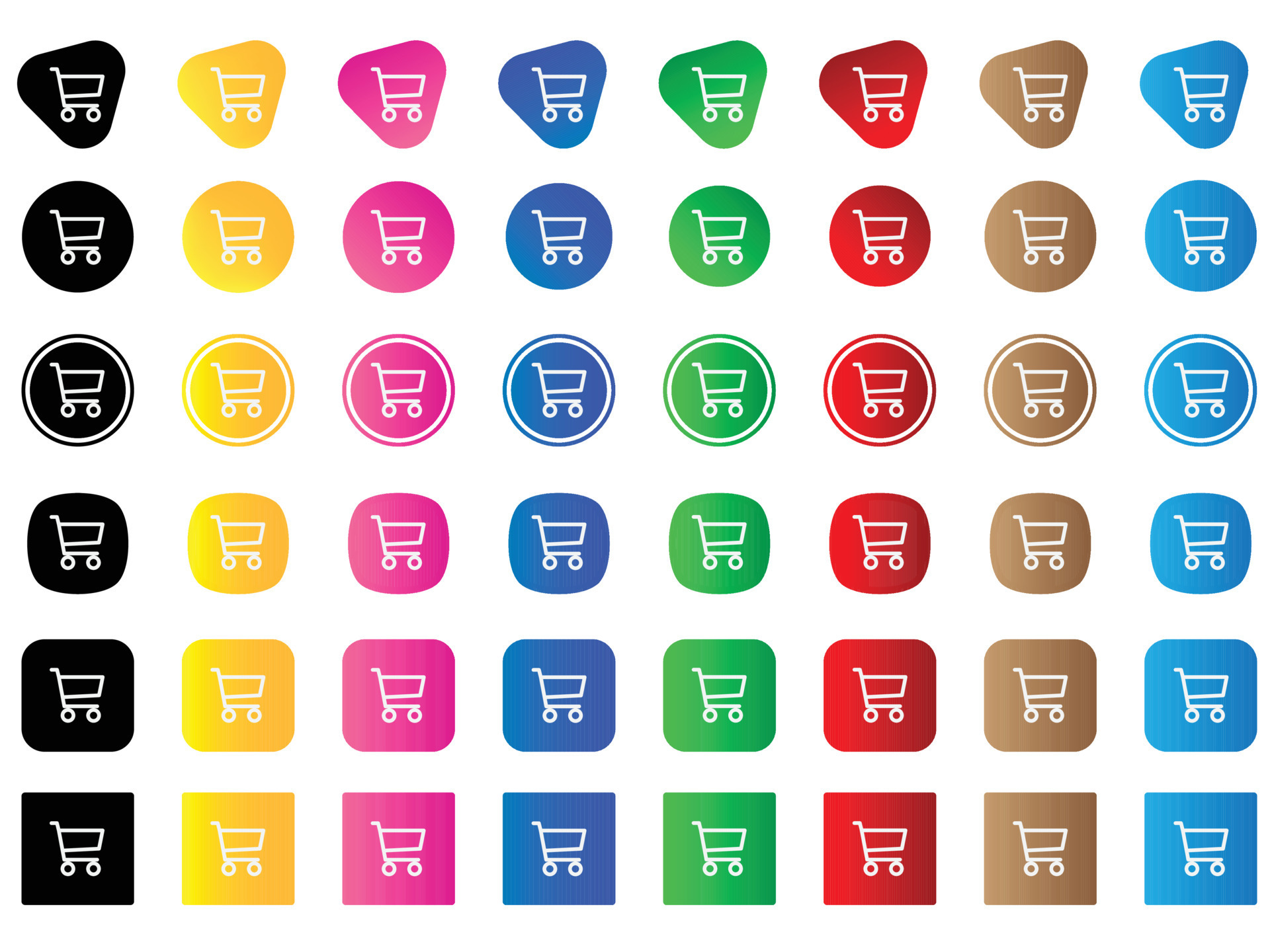 cart icon . web icon set . icons collection. Simple vector illustration ...