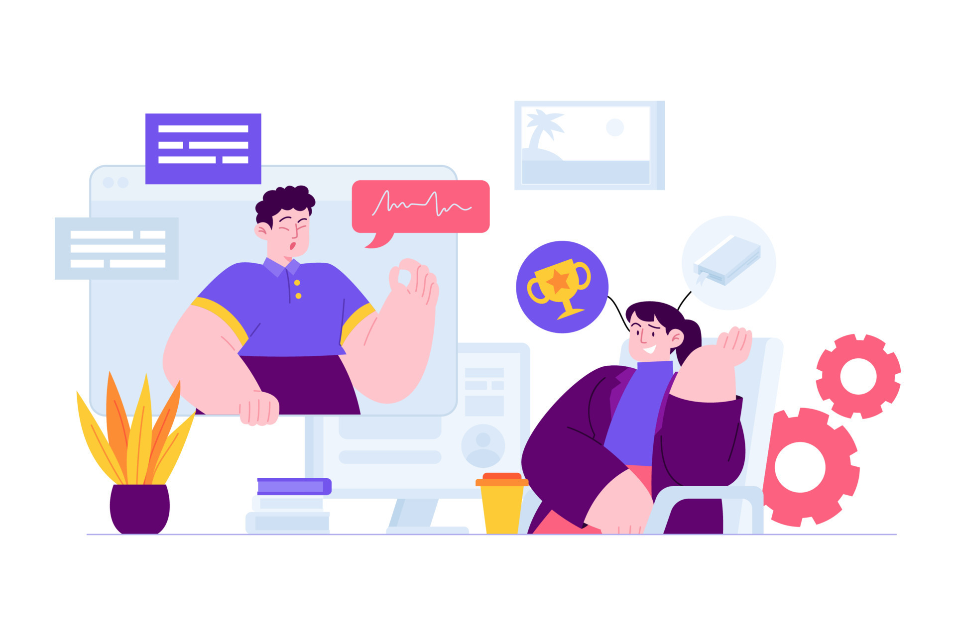 Webinar concept vector Illustration idea for landing page template ...