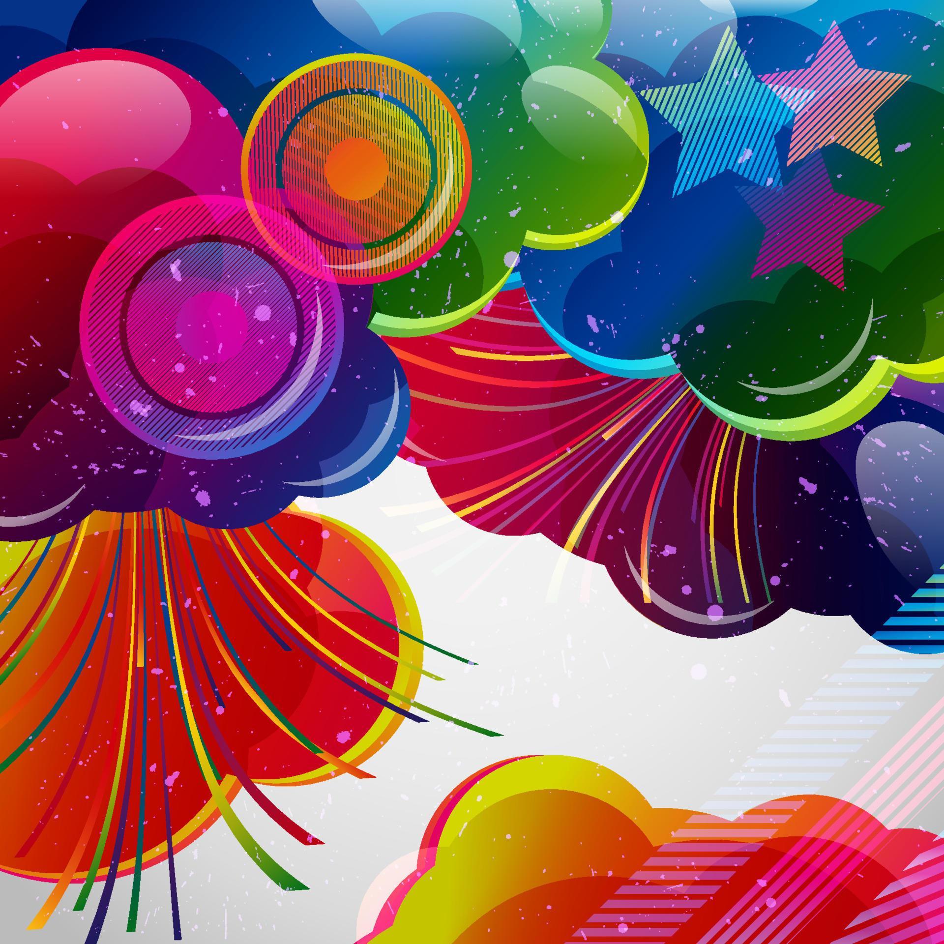 Abstract background with colorful elements.Vector illustration. 8709447 ...