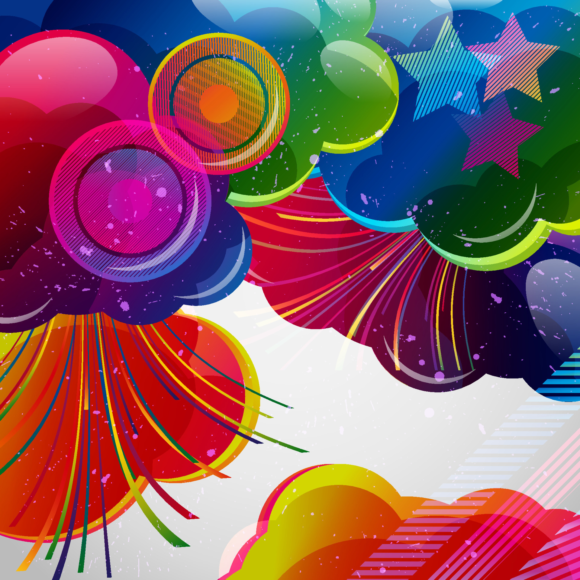 Abstract background with colorful elements.Vector illustration. 8709447 ...