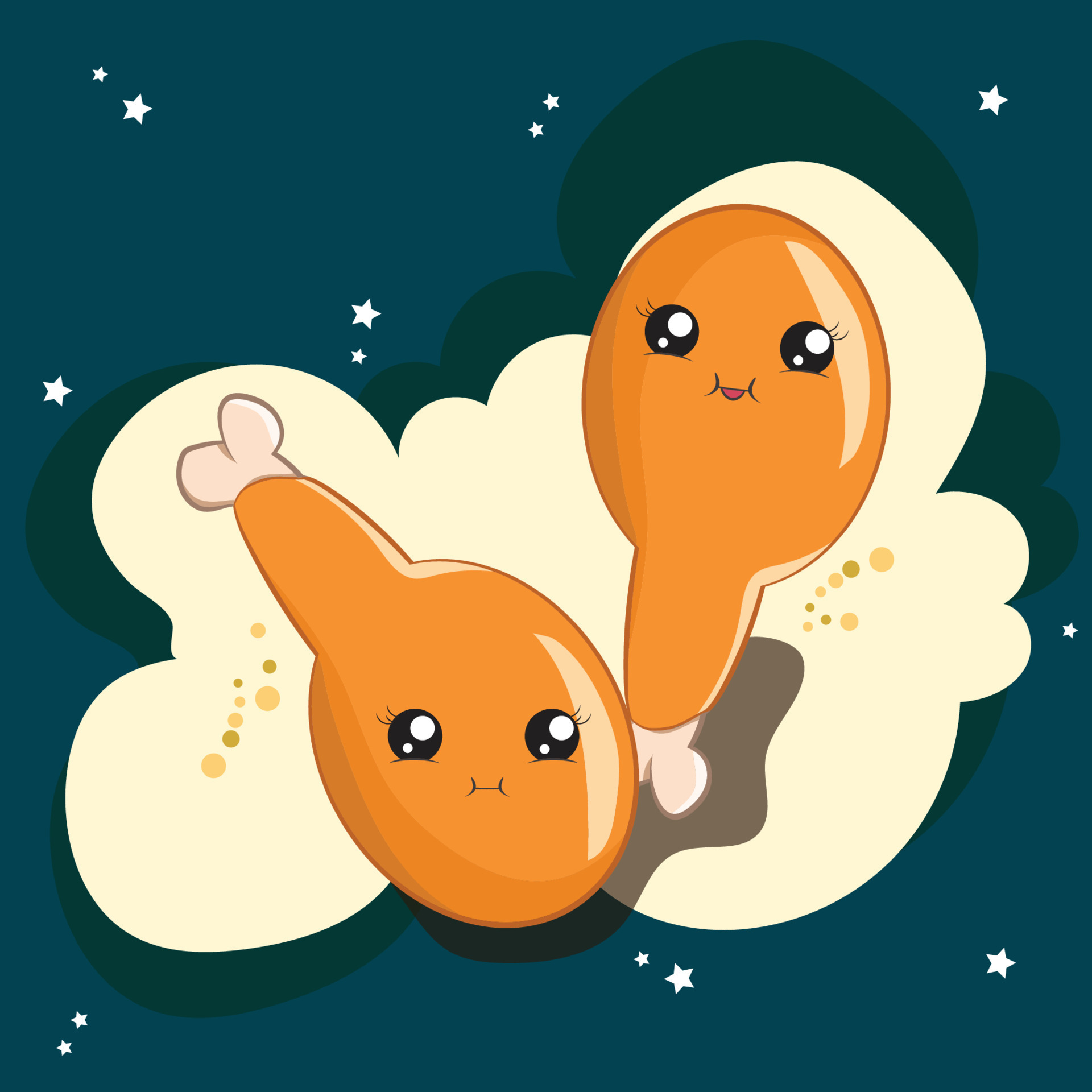 Premium Vector Kawaii Junk Food Cartoon Illustration The Best Porn