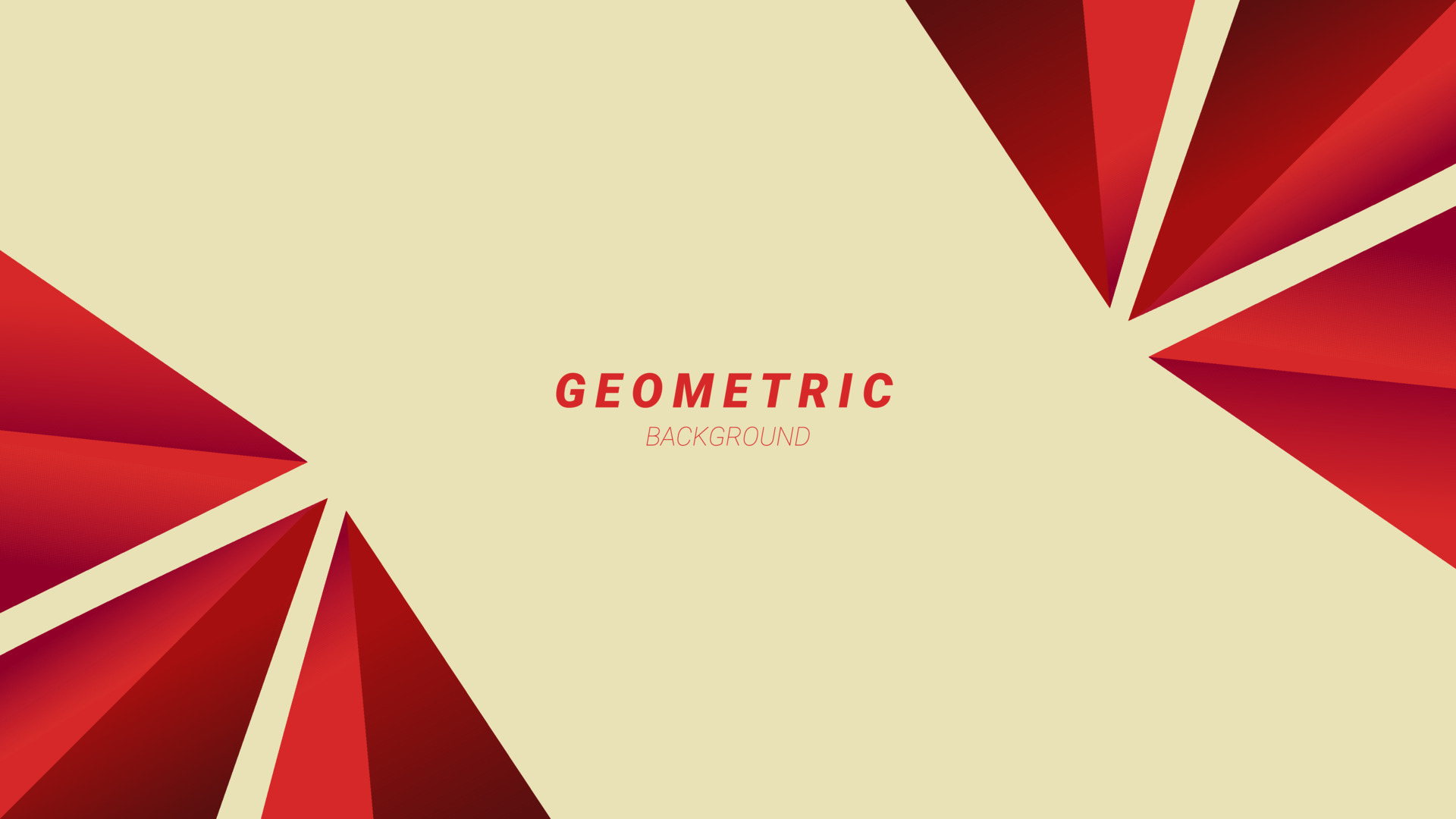 Abstract Red Gradient Geometric Shape Background Design Vector Art