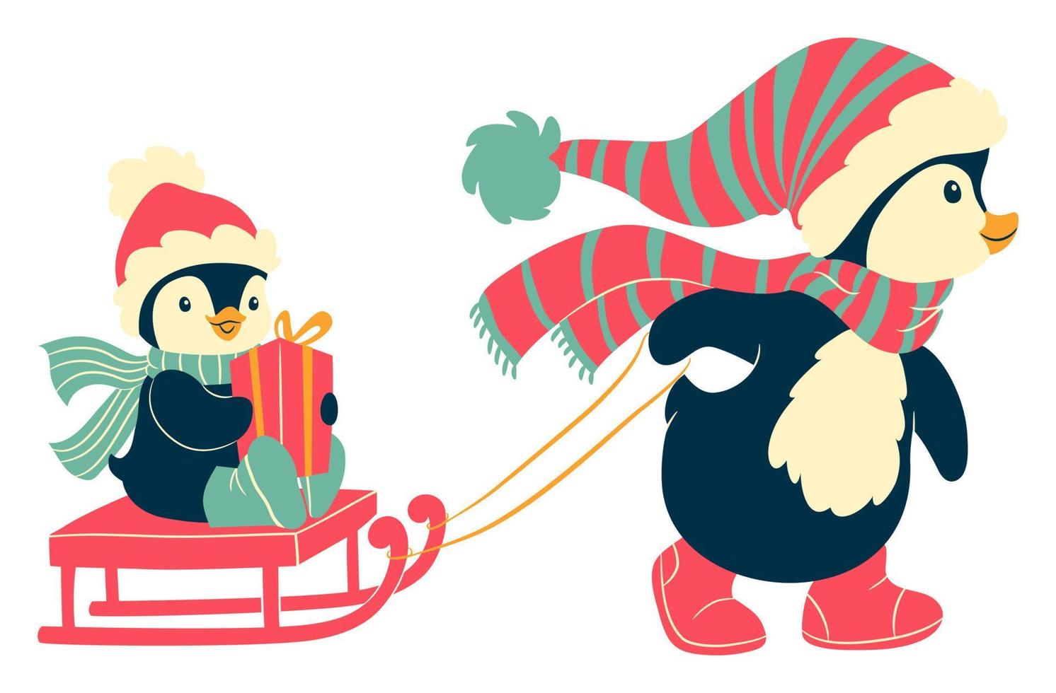 Holiday Penguin Clip Art