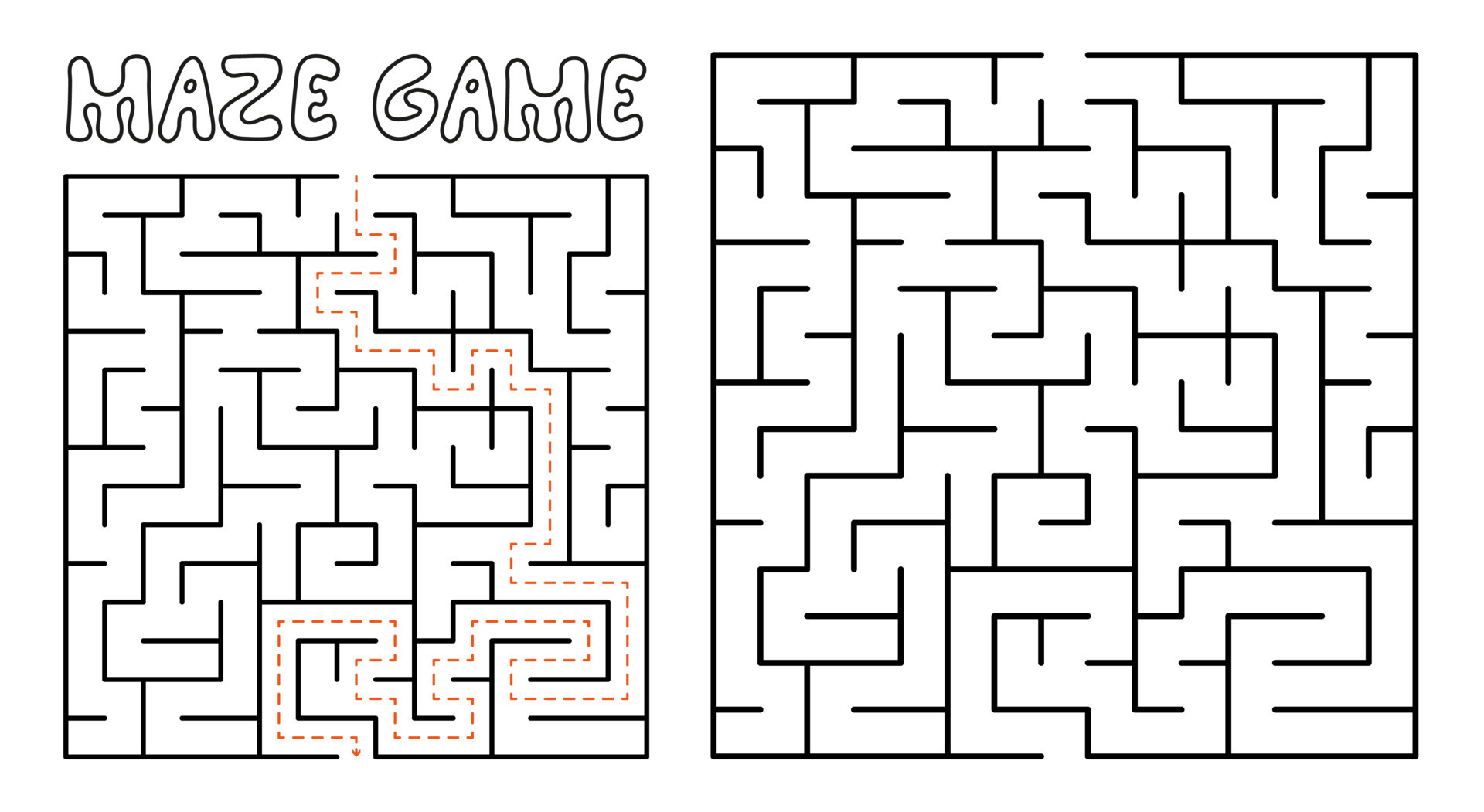 Maze game for kids. Complex Maze puzzle with solution 8719513 Vector ... Maze game for kids. Complex Maze puzzle with solution 8719513 Vector ...