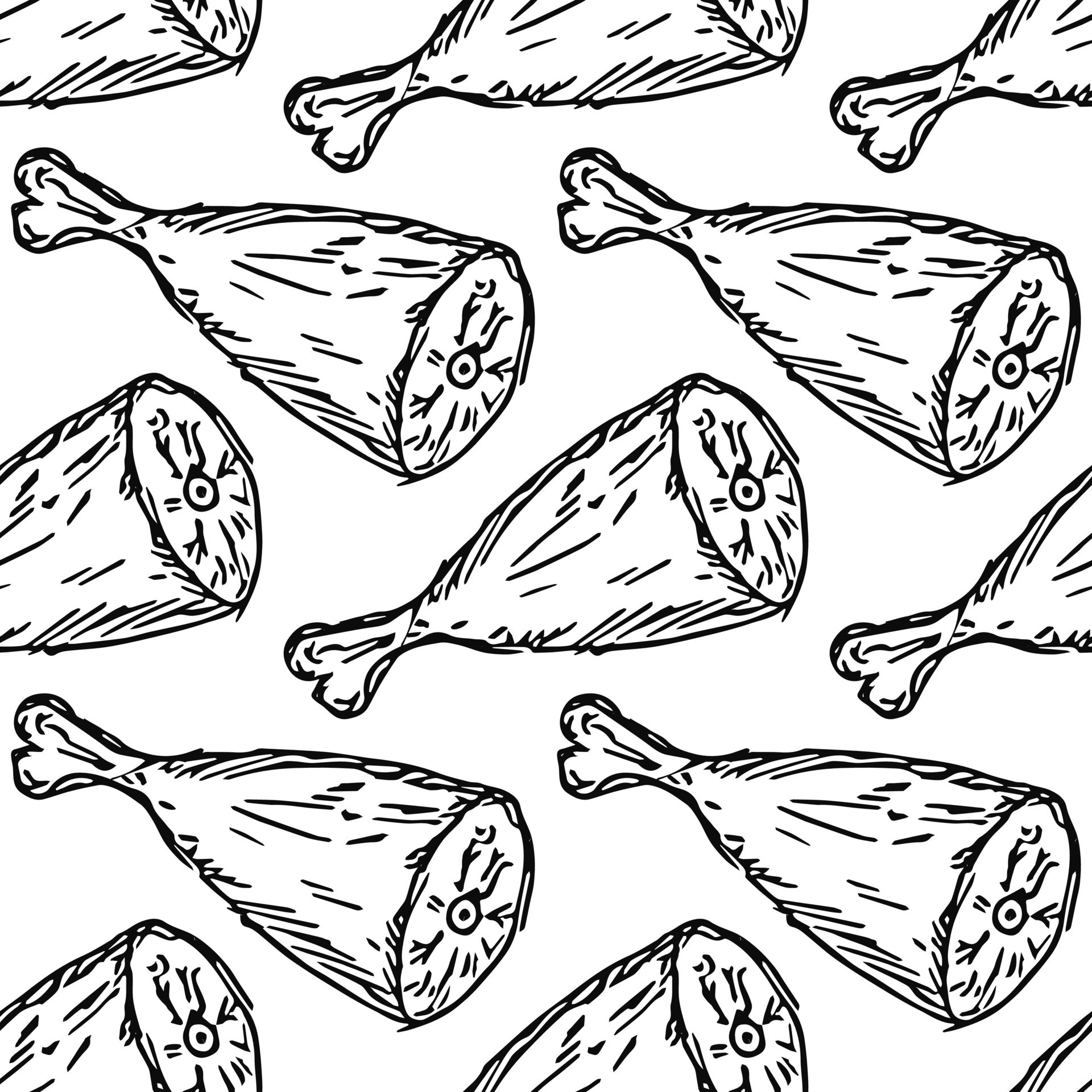 Seamless Meat Pattern 8724418 Vector Art At Vecteezy