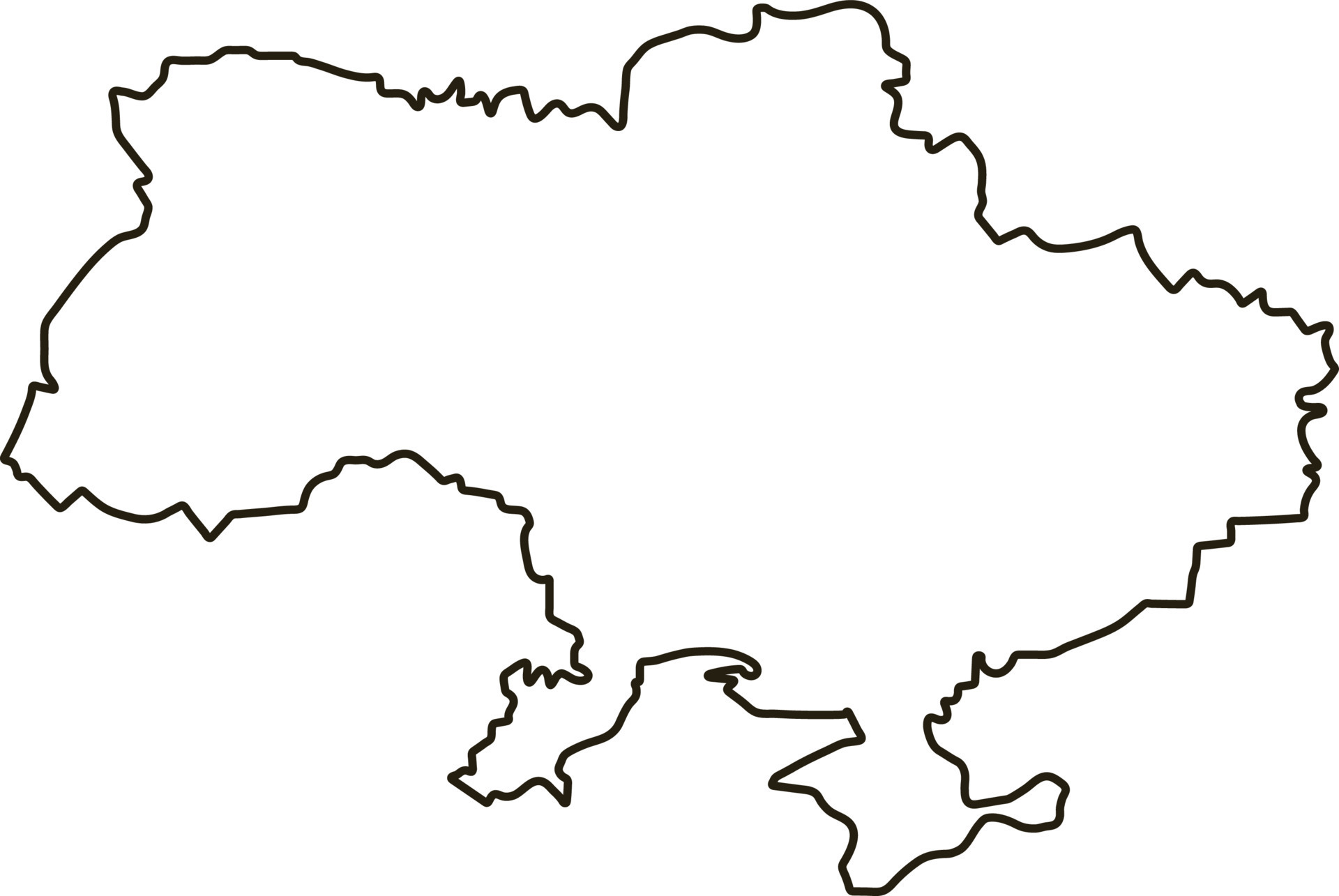 Map of Ukraine. Outline map vector illustration 8726675 Vector Art at ... Map of Ukraine. Outline map vector illustration 8726675 Vector Art at ...
