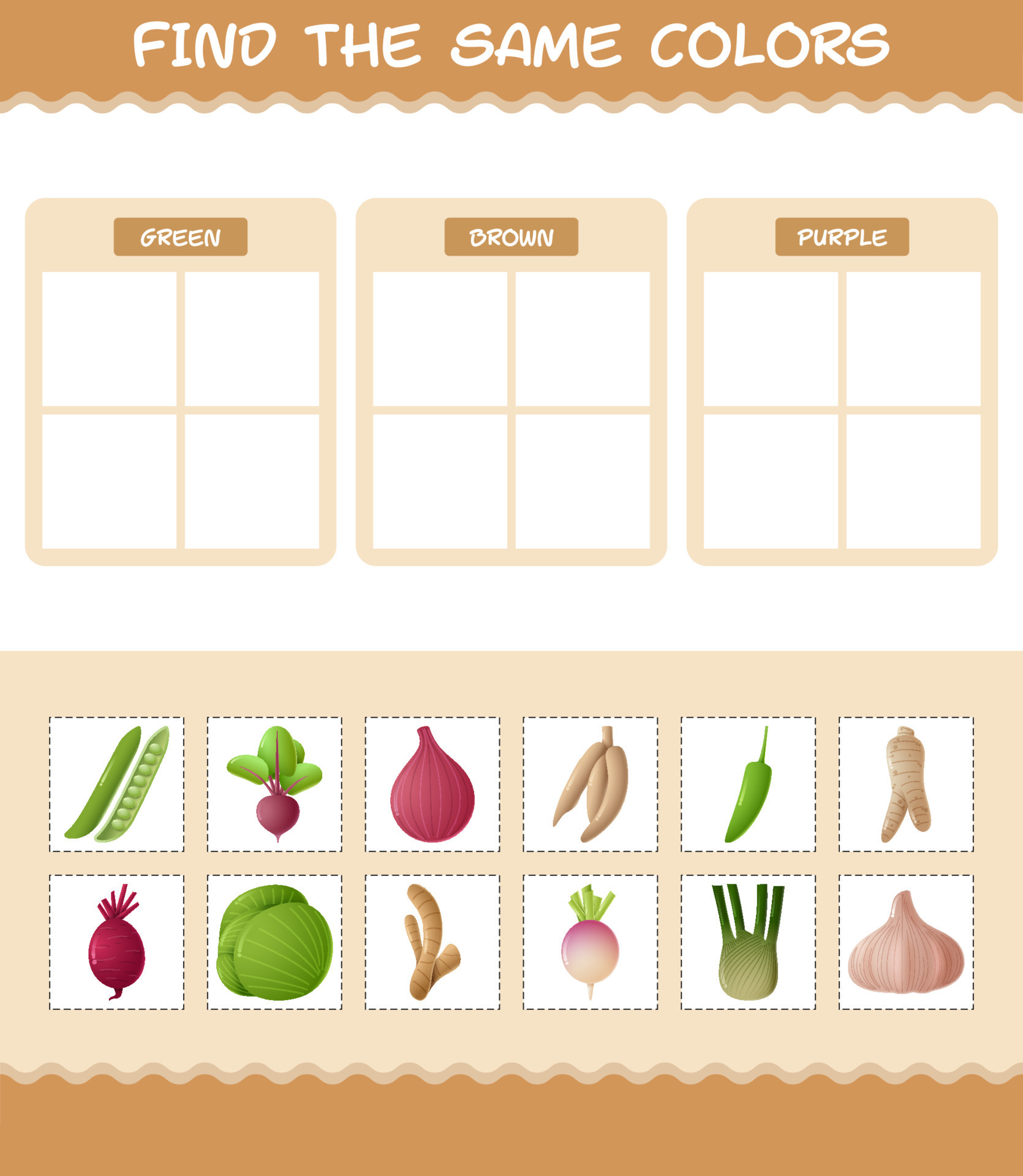 Find the same colors of vegetables. Searching and Matching game. Educational game for pre shool years kids and toddlers 8736164 Vector Art at Vecteezy find-the-same-colors-of-vegetables-searching-and-matching-game-educational-game-for-pre-shool-years-kids-and-toddlers-8736164-vector-art-at-vecteezy