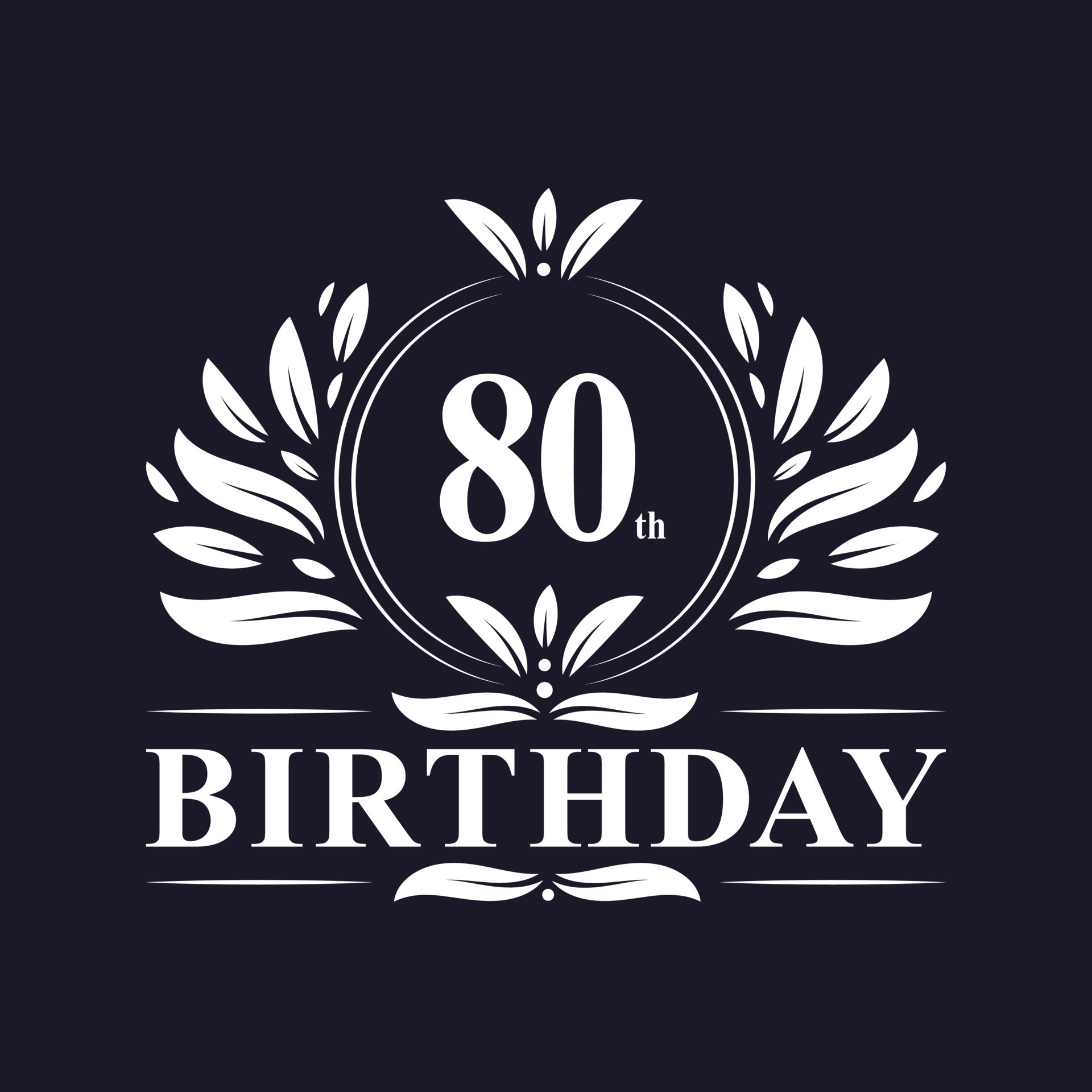 80th Birthday Logo 80 Years Birthday Celebration 8736571 Vector Art 80th-birthday-logo-80-years-birthday-celebration-8736571-vector-art
