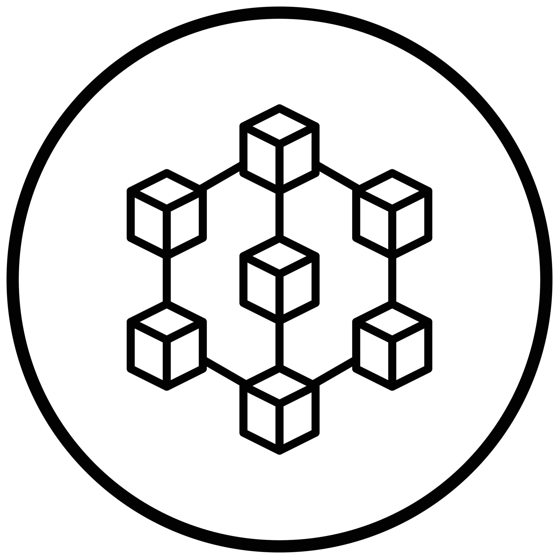 Blockchain Icon Style 8738224 Vector Art At Vecteezy