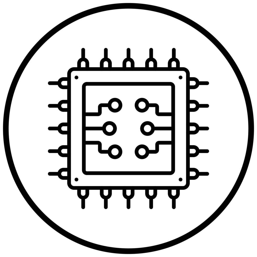 CPU Processor Icon Style 8738231 Vector Art at Vecteezy