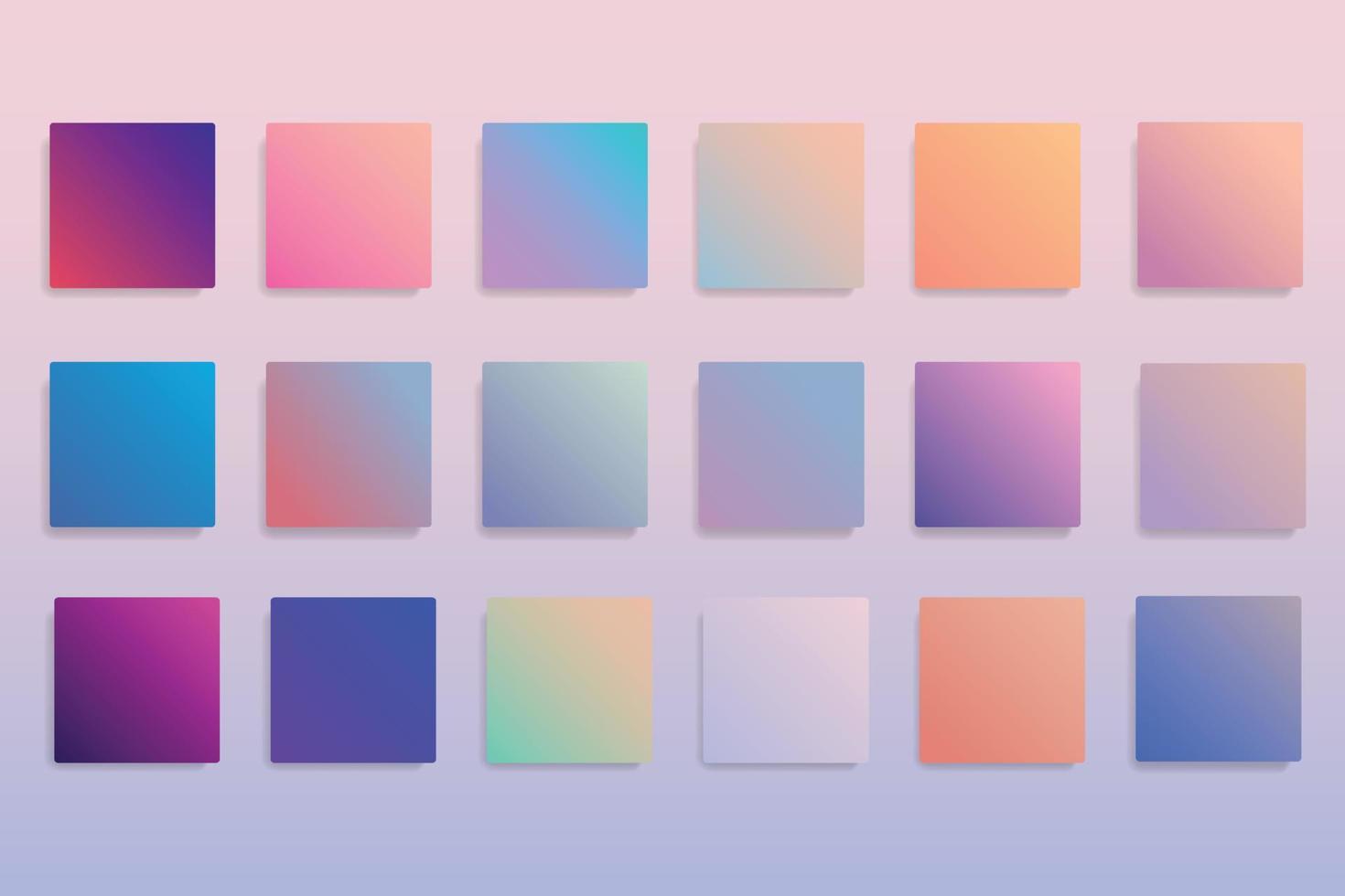 Bright vibrant set of gradients background collection 8749144 Vector ...