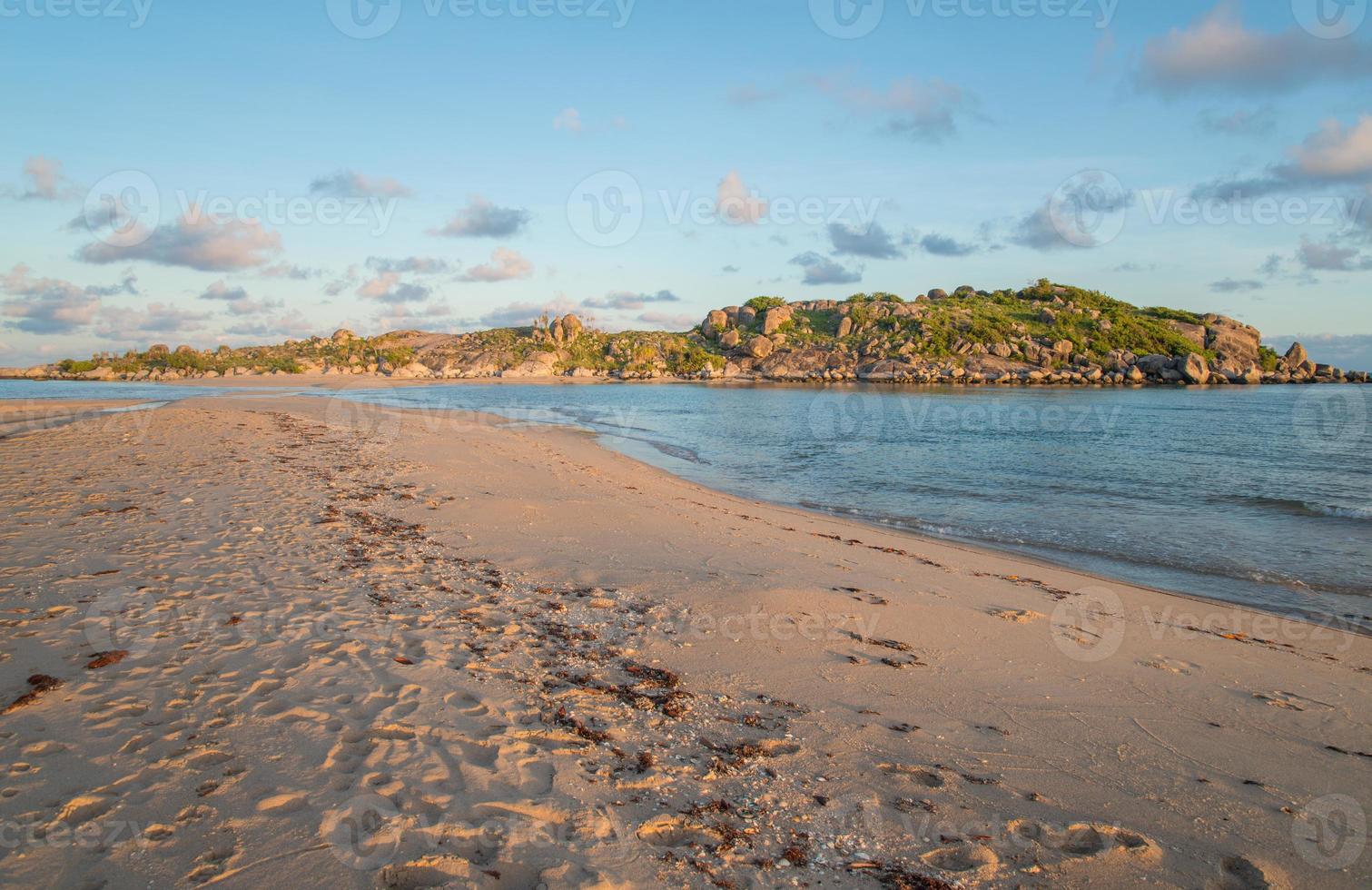 Sunrise at East Woody island the famous beach of Nhulunbuy town of Gove Peninsula, Northern ...