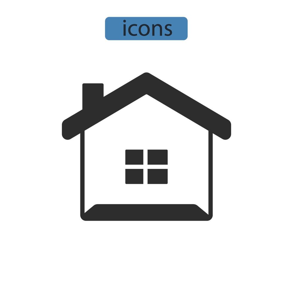 Home icons symbol vector elements for infographic web 8764439 Vector ...