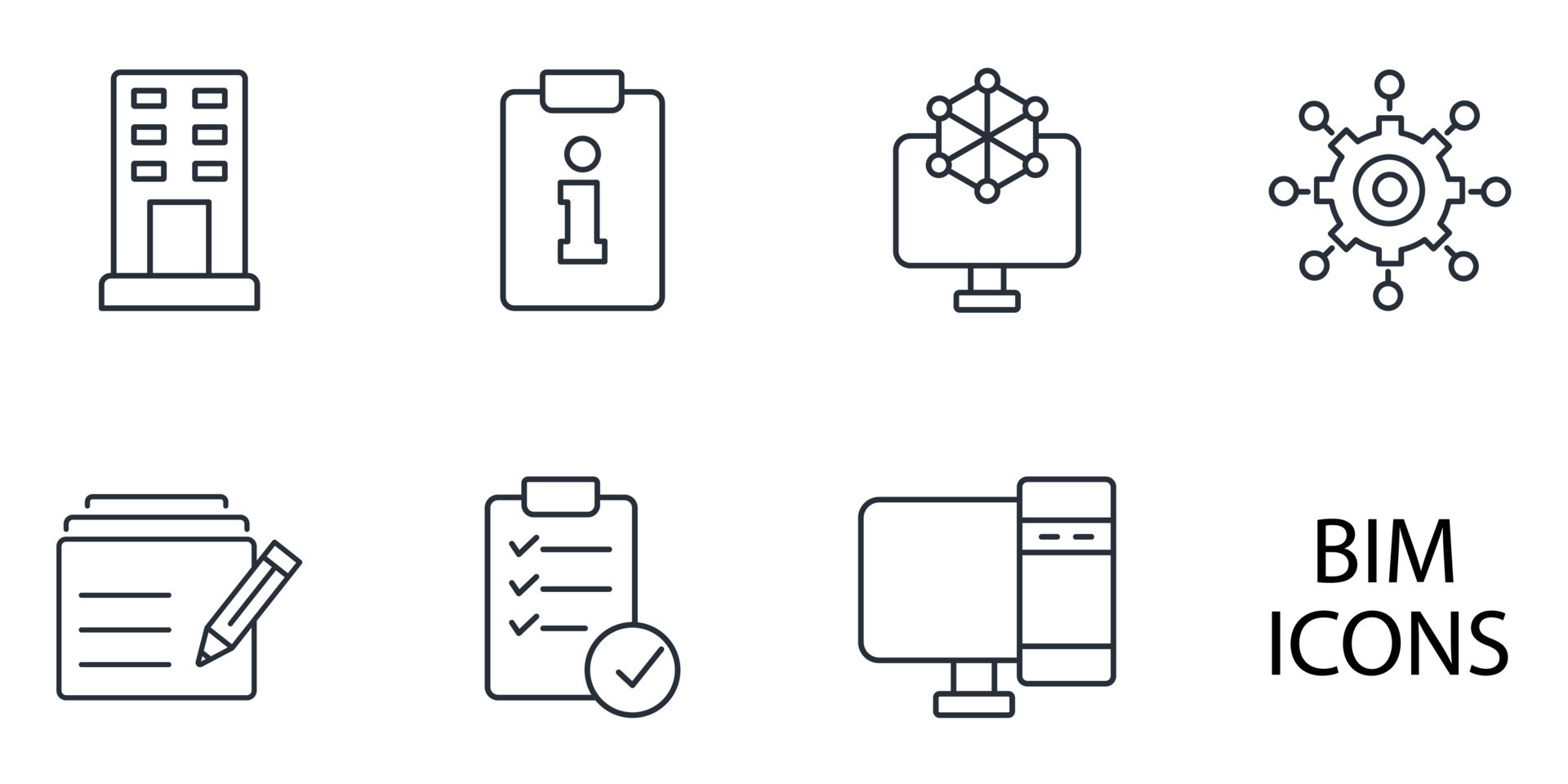 building information modeling icons set . building information modeling ... building information modeling icons set . building information modeling ...