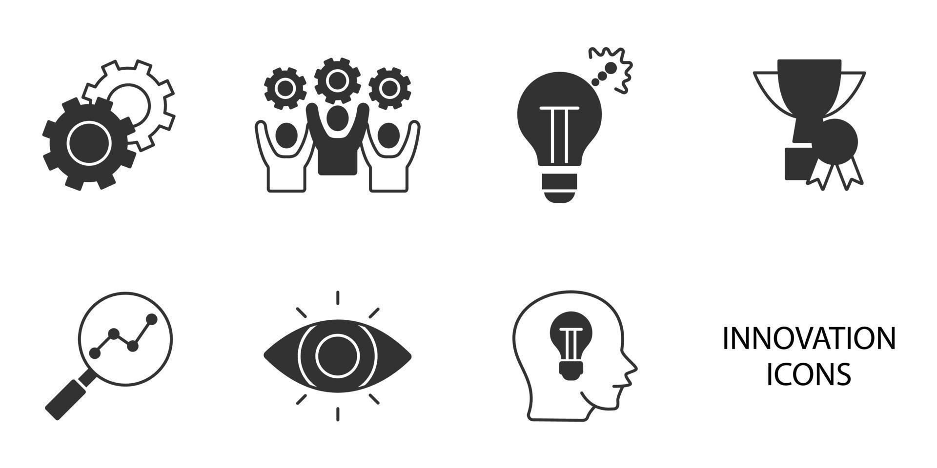 conjunto de iconos de innovación. elementos de vector de símbolo de ... conjunto de iconos de innovación. elementos de vector de símbolo de ...