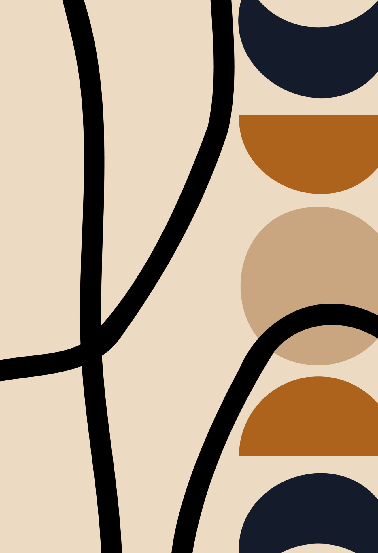 Abstract wall art. Abstract shapes 8777243 Vector Art at Vecteezy