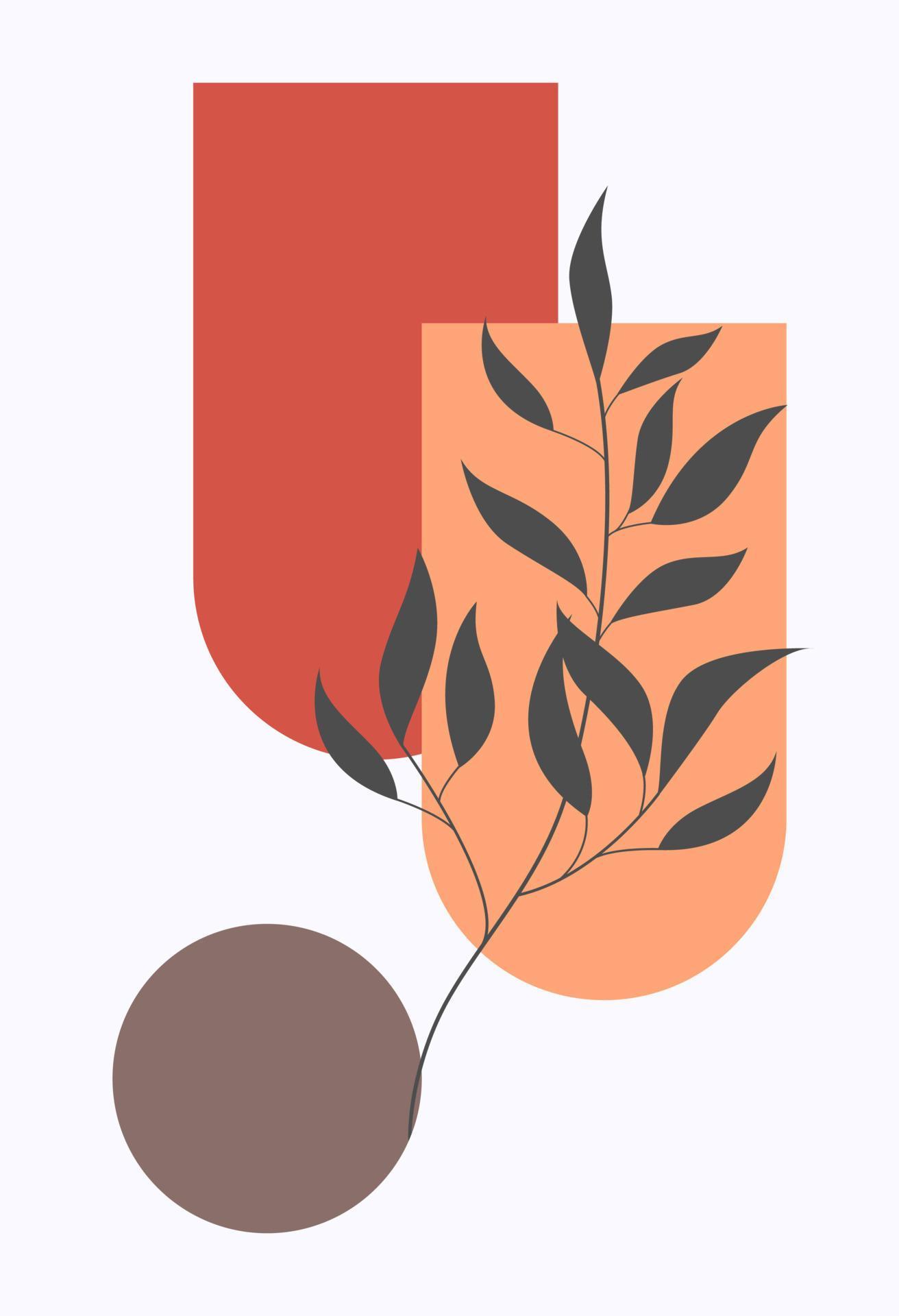 Abstract wall art. Abstract shapes 8777344 Vector Art at Vecteezy