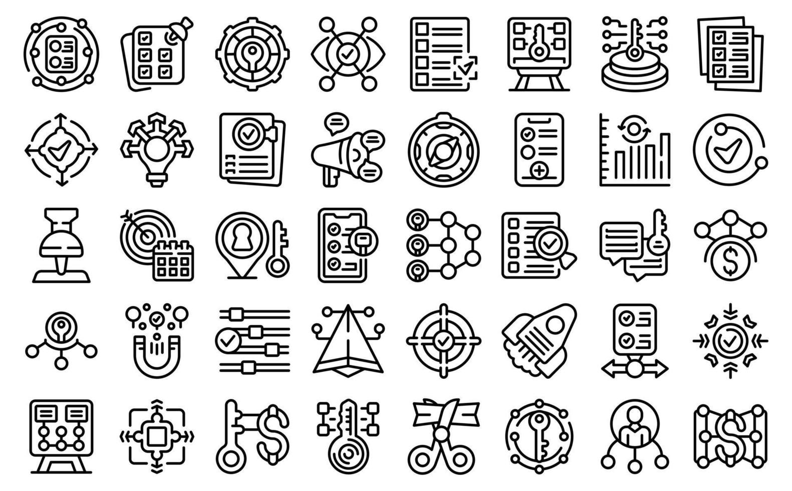 Key points icons set outline vector. Path process 8778960 Vector Art at ... Key points icons set outline vector. Path process 8778960 Vector Art at ...