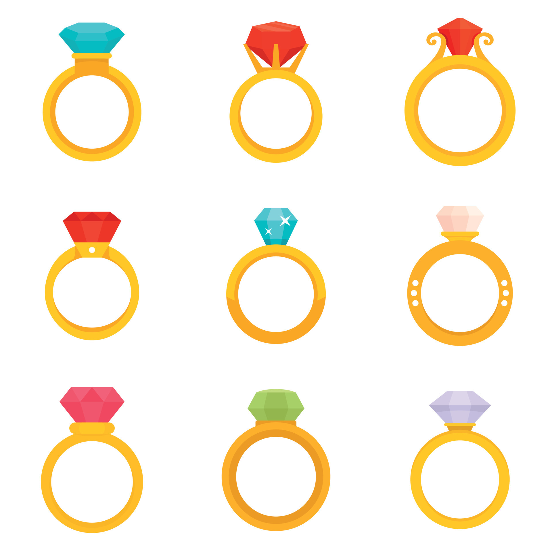 Diamond ring icons set, flat style 8791794 Vector Art at Vecteezy Diamond ring icons set, flat style 8791794 Vector Art at Vecteezy