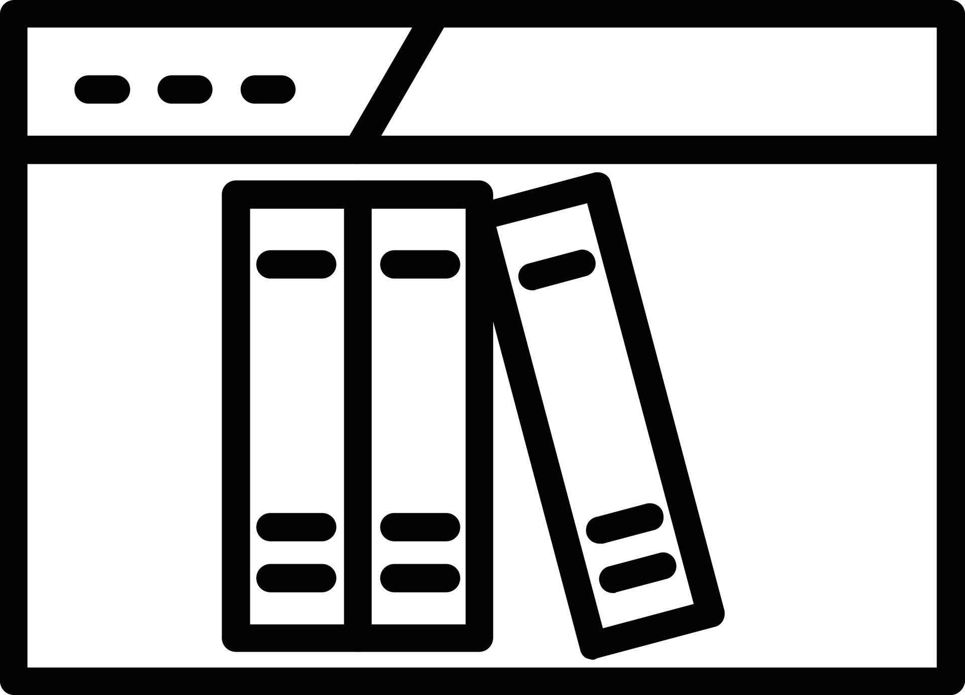 Library Vector Line Icon 8794407 Vector Art at Vecteezy