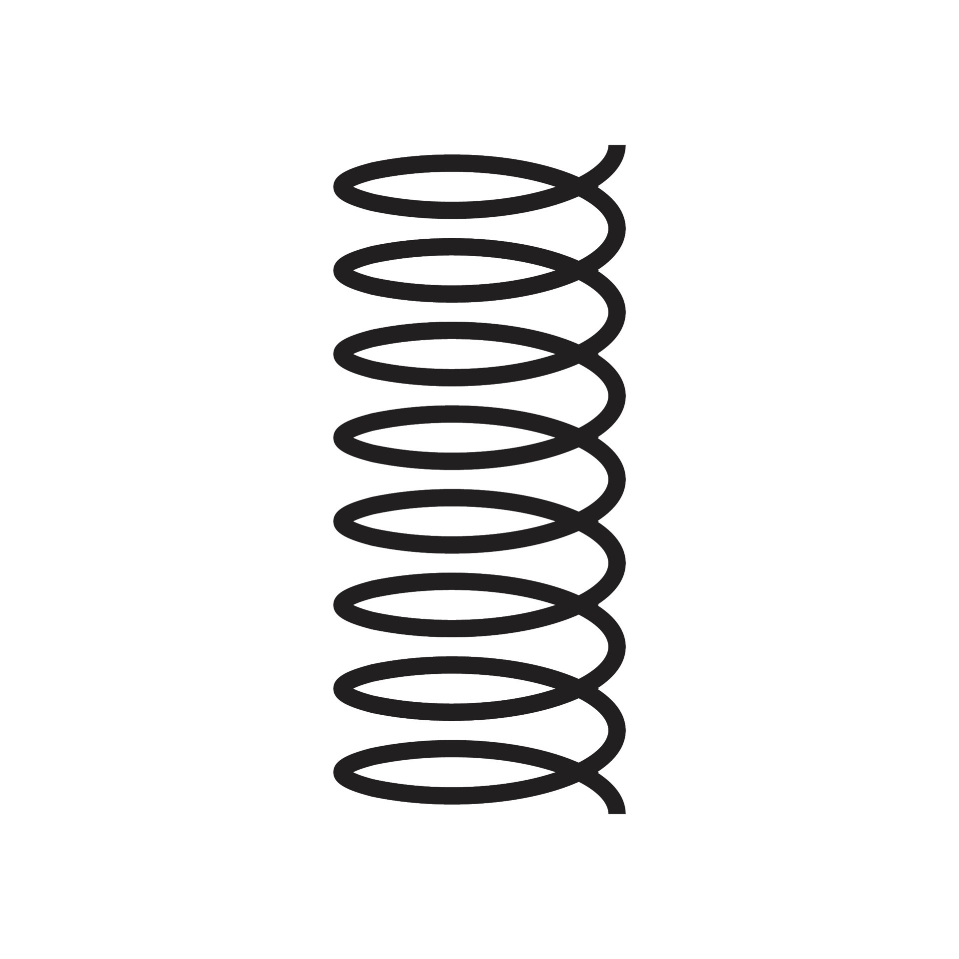 Spiral spring vector icon. 8795120 Vector Art at Vecteezy