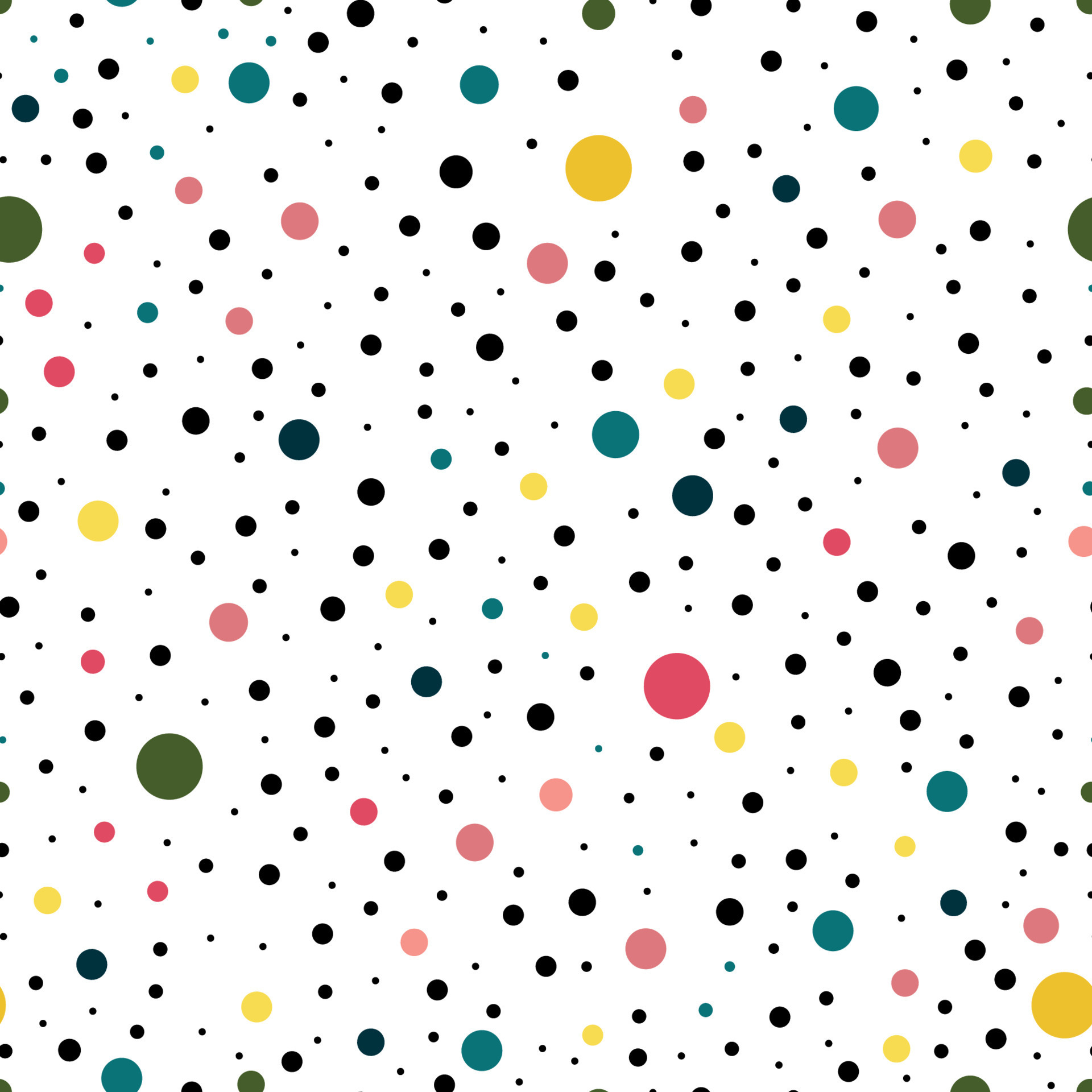 Cute seamless pattern with dots. Vector illustration. 8803059 Vector ...