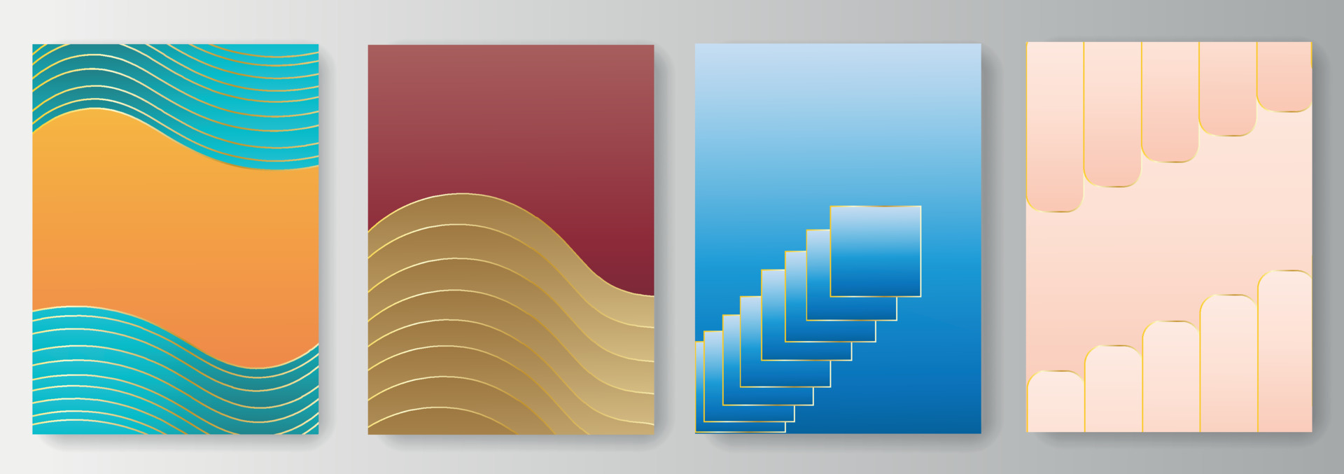 Collection of abstract gradient backgrounds 8803130 Vector Art at Vecteezy