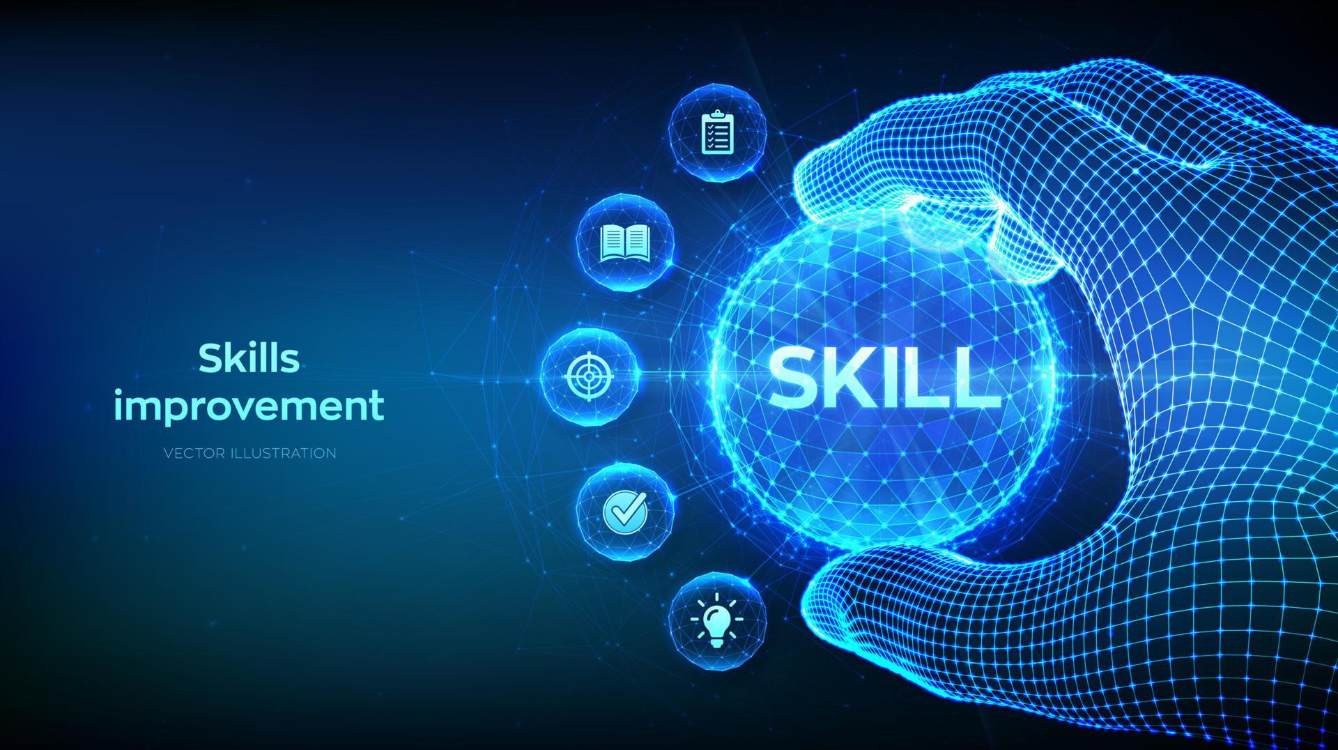 Skills improvement and personal development concept. Education ...