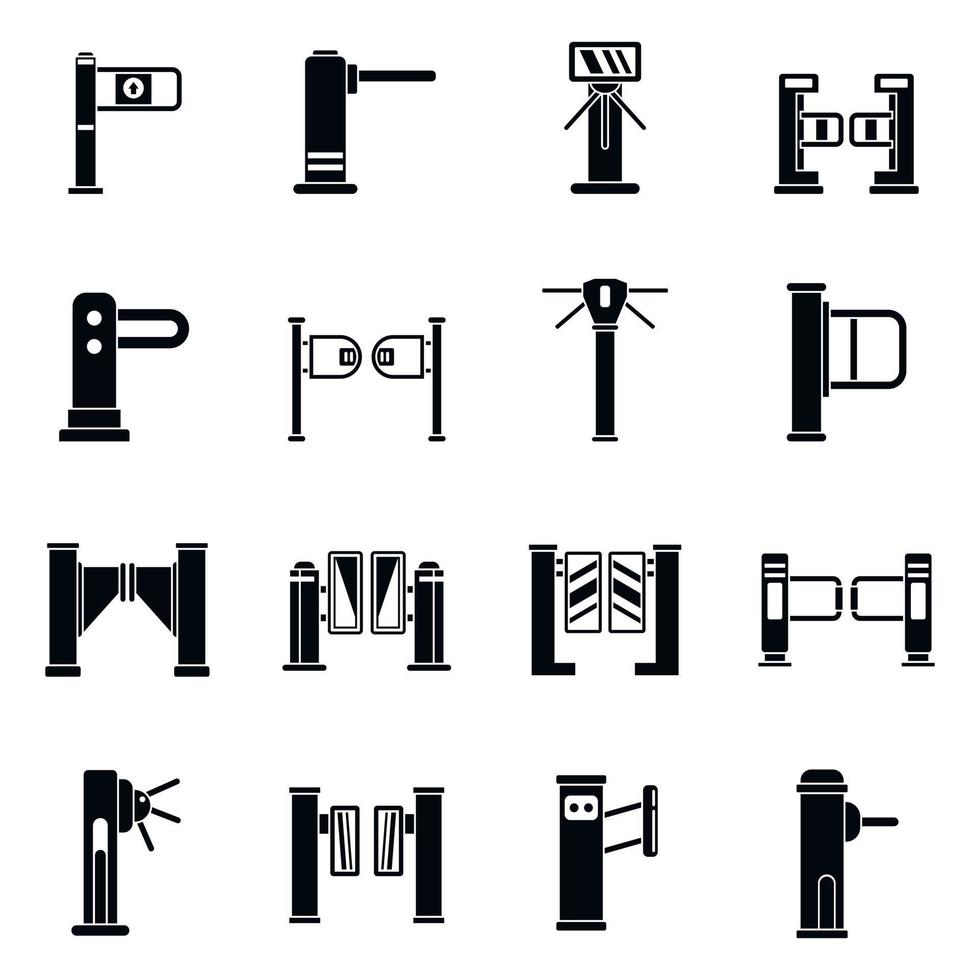 Turnstile barrier icons set, simple style 8813626 Vector Art at Vecteezy Turnstile barrier icons set, simple style 8813626 Vector Art at Vecteezy