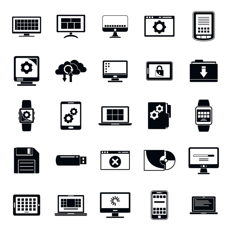Update operating system icons set, simple style 8813657 Vector Art at ... Update operating system icons set, simple style 8813657 Vector Art at ...