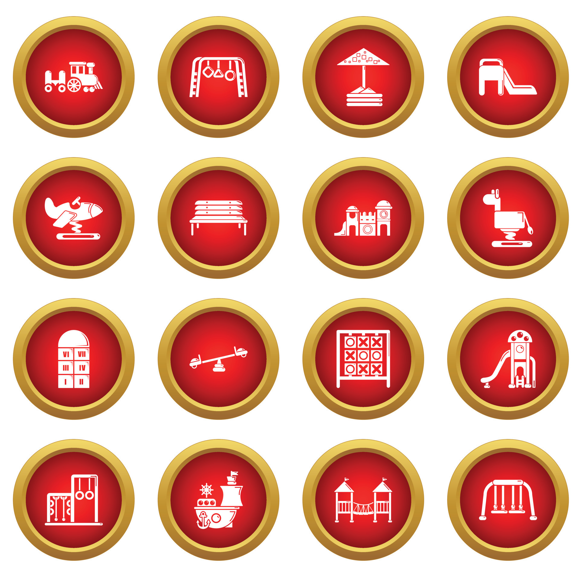 Playground equipment icons set, simple style 8821689 Vector Art at Vecteezy Playground equipment icons set, simple style 8821689 Vector Art at Vecteezy