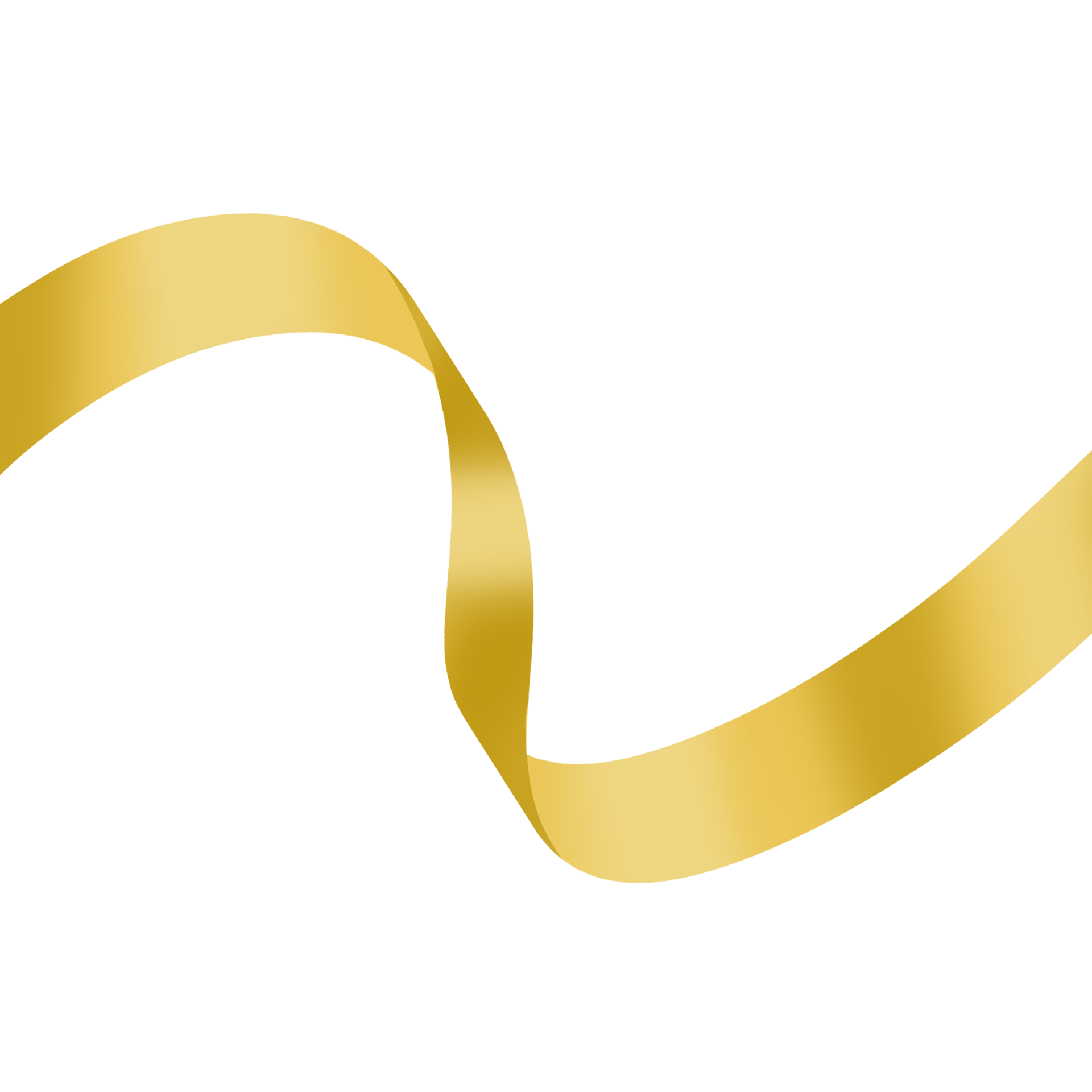 Gold Ribbon Banner 8822146 Png