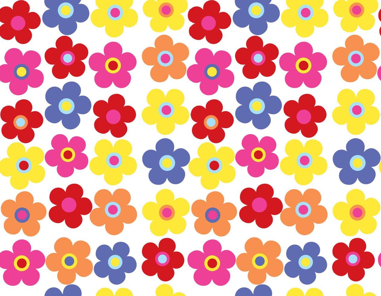 Floral seamless repeat pattern print 8826297 Vector Art at Vecteezy