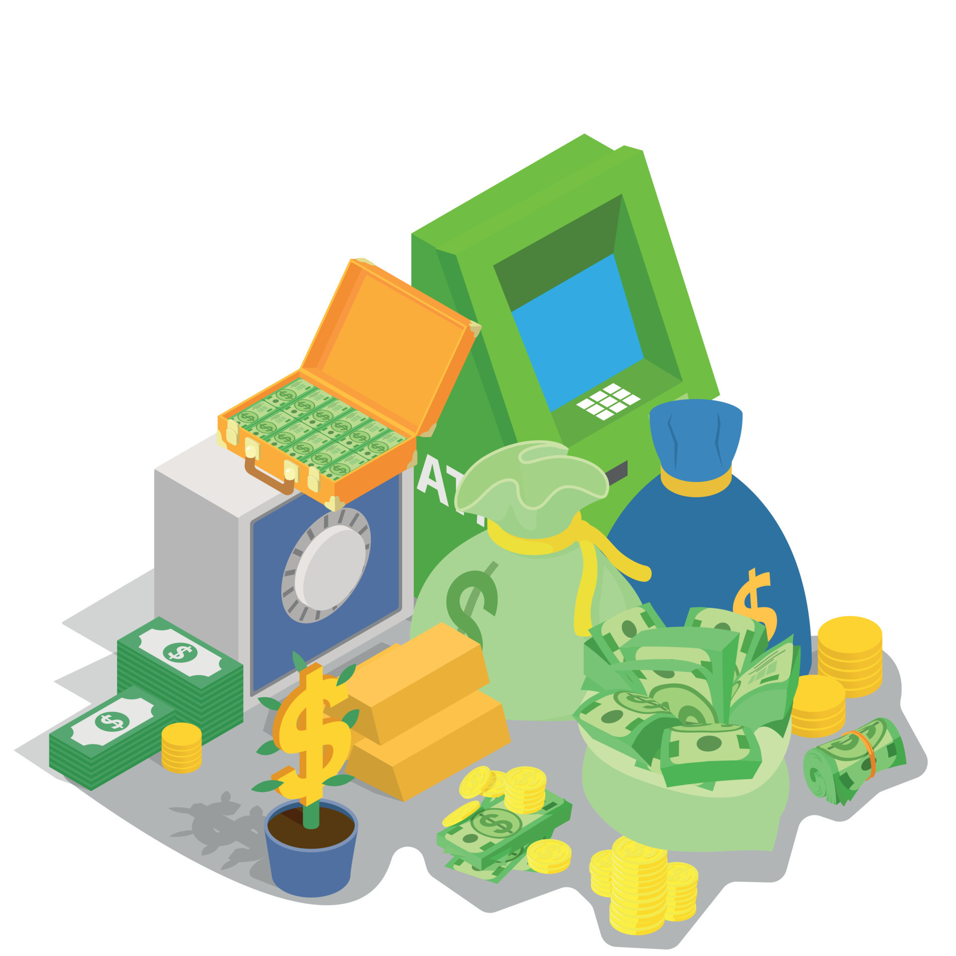 Quantity Of Money Concept Banner Isometric Style 8830406 Vector Art At quantity-of-money-concept-banner-isometric-style-8830406-vector-art-at