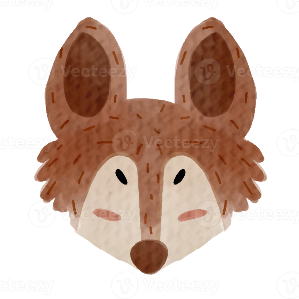 Watercolor Fox, Hand painted Animal decoration clipart 8848765 PNG